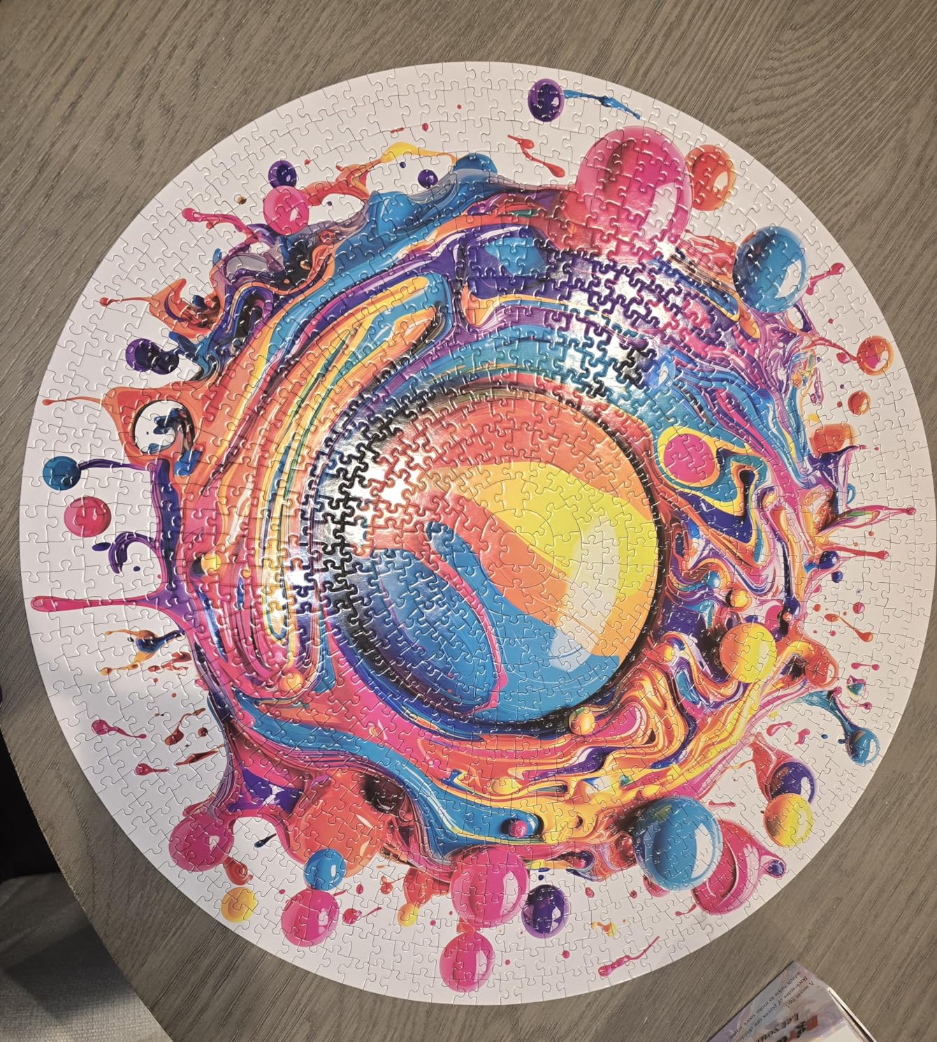 Amazon.com: Bgraamiens Puzzle-Paint Splashes-1000 Pieces Gradient ...