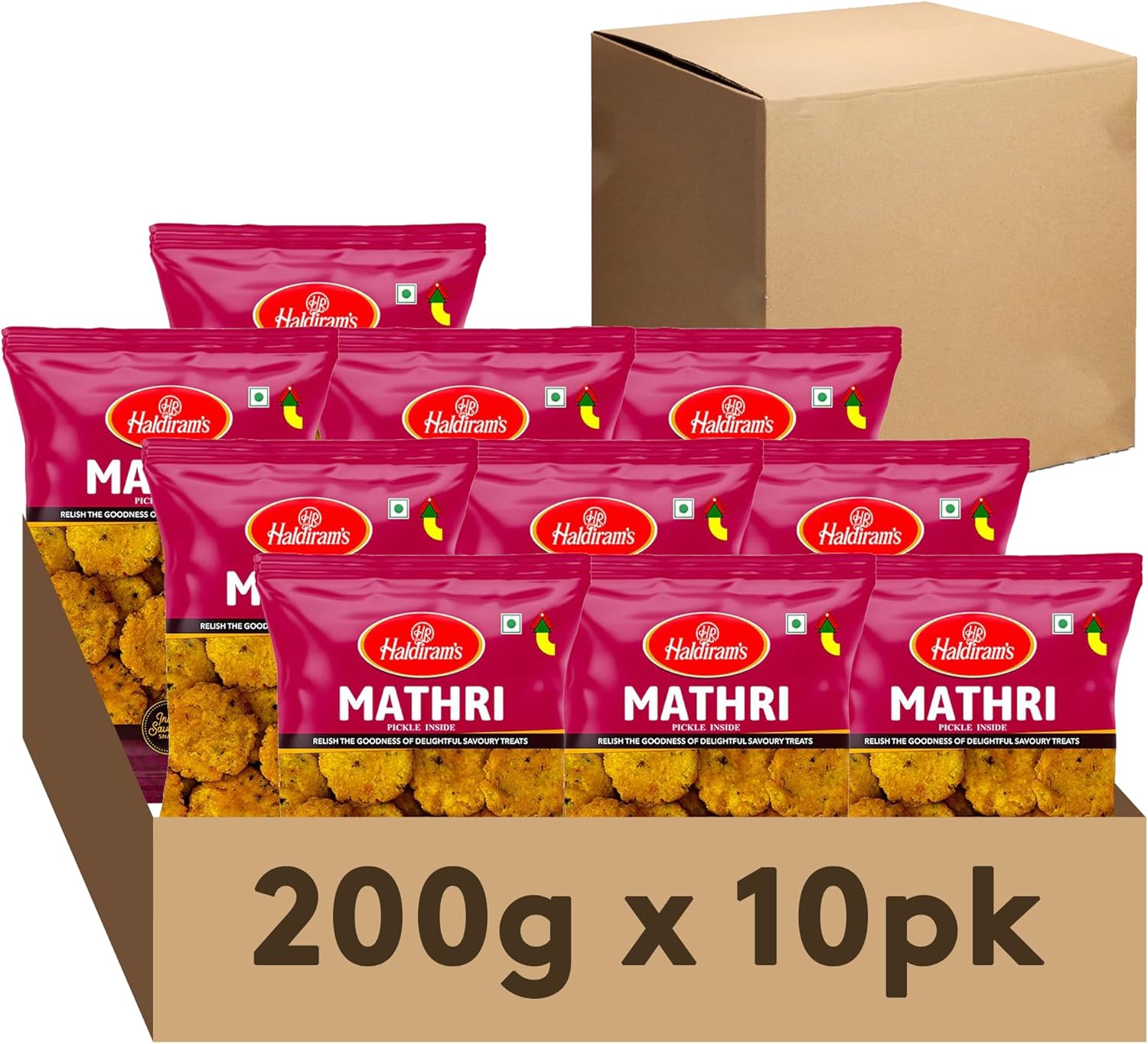 Haldirams Mathri 200g, Indian Snacks & Savouries - Namkeen - (Pack of ...