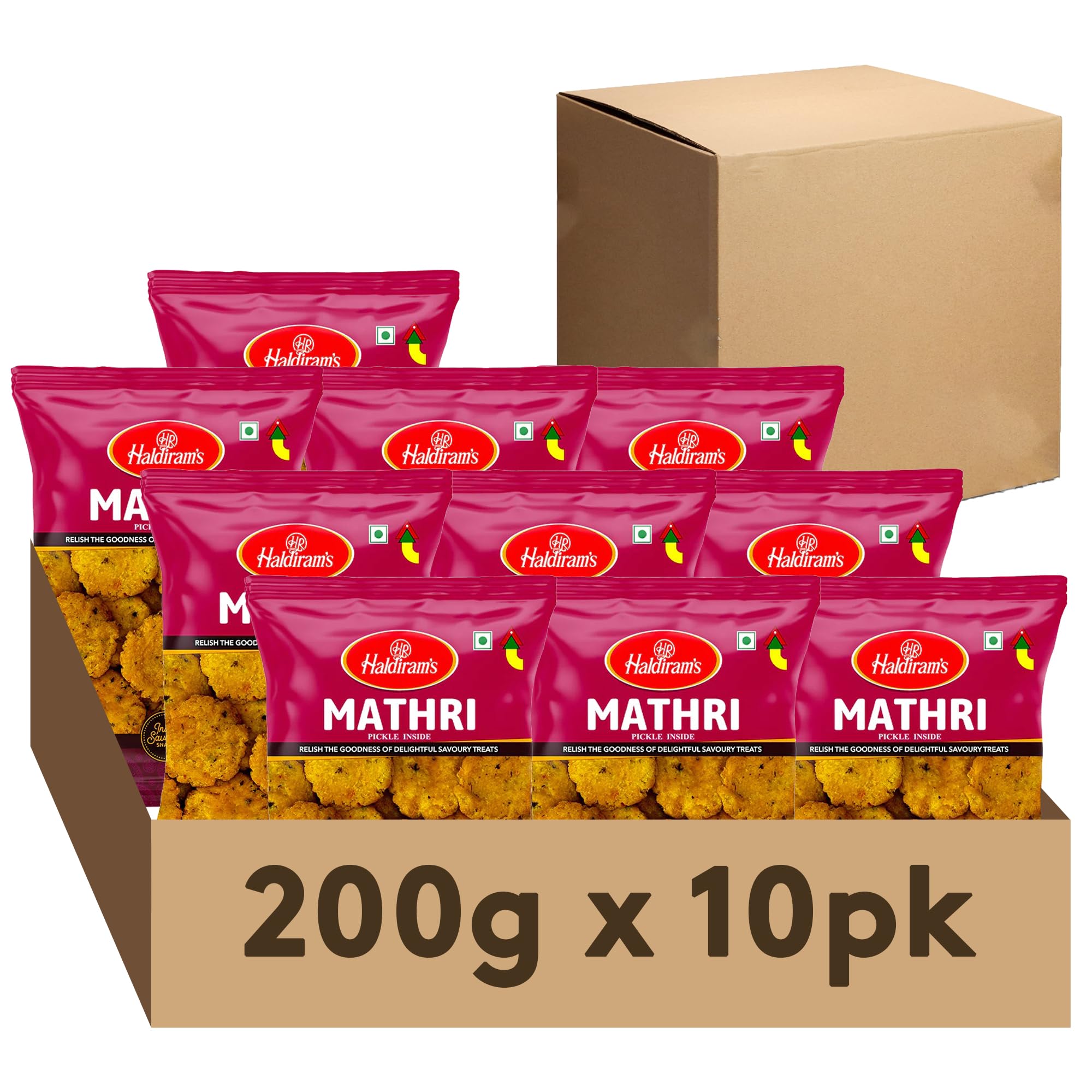 Haldirams Mathri 200g, Indian Snacks & Savouries - Namkeen - (Pack of ...
