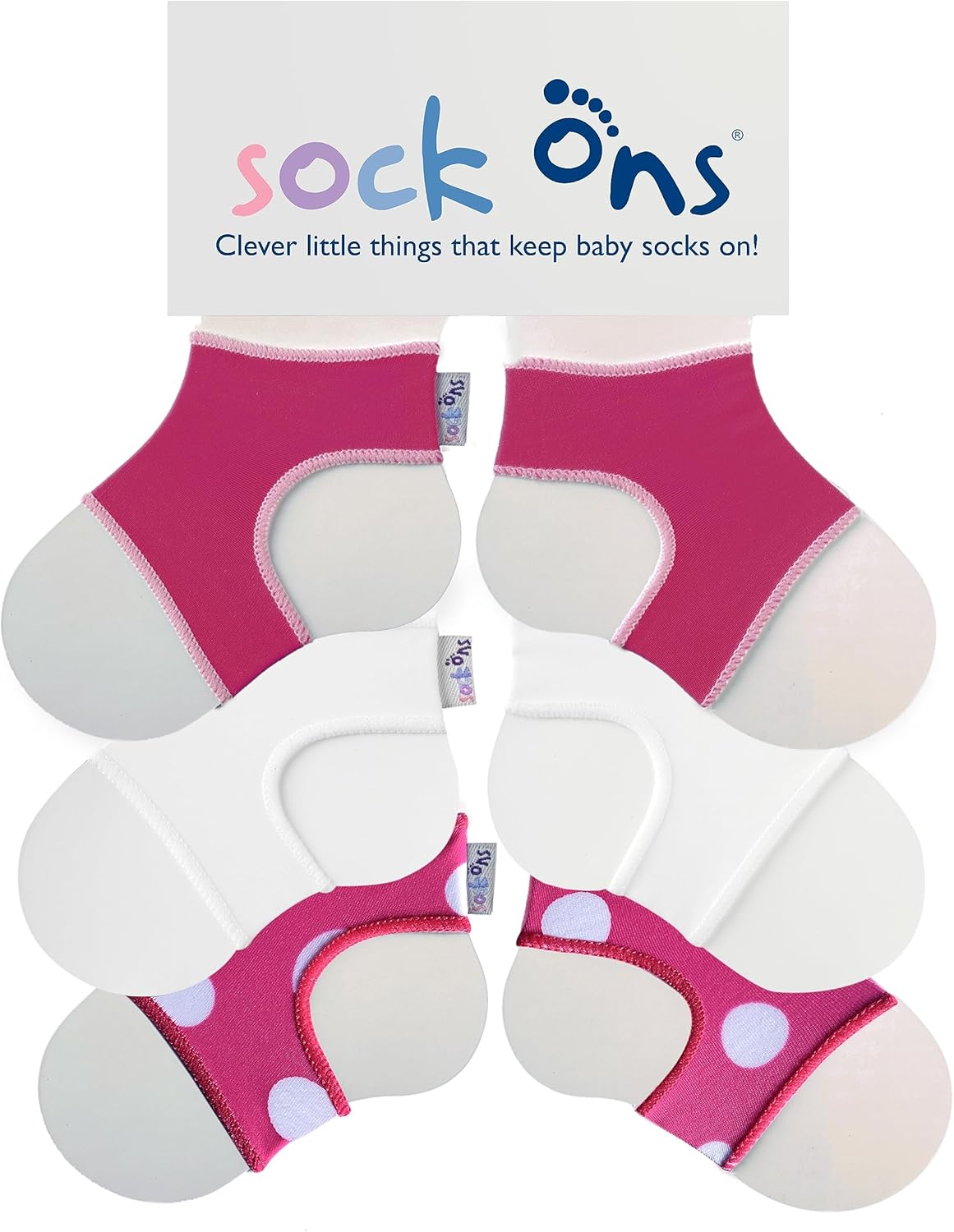 Amazon.com: Sock Ons - Baby Sock Holders - Amazing Value Pack - Keep ...