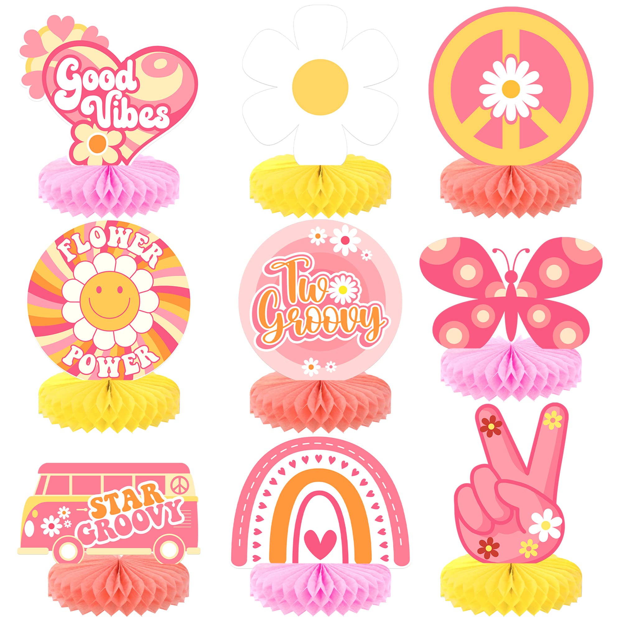 KatchOn, Two Groovy Honeycomb Centerpieces - Pack of 9 | Two Groovy ...