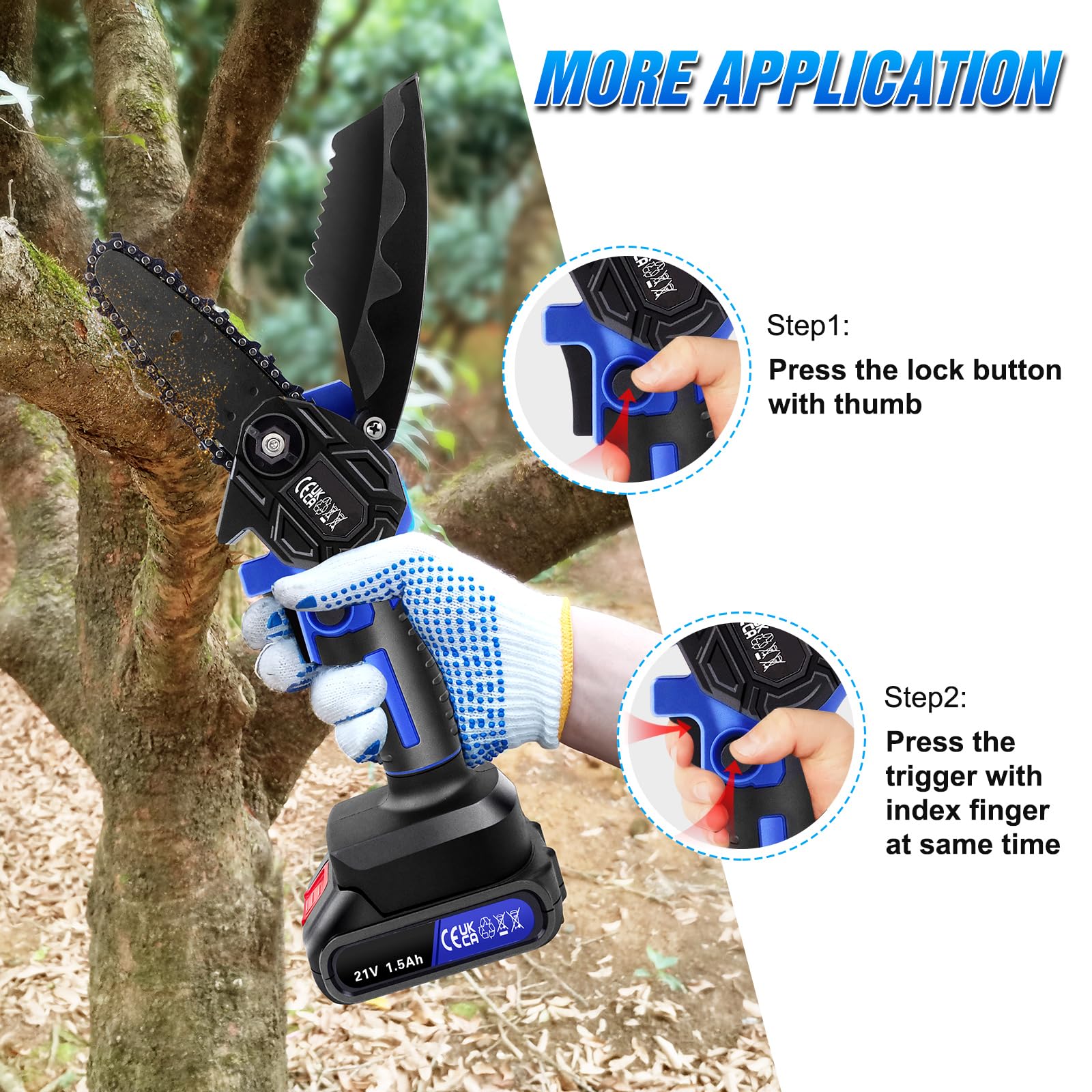 Ryobi Tools Uptodatetools Mini Chainsaw Cordless Electric Handheld - 4 ...
