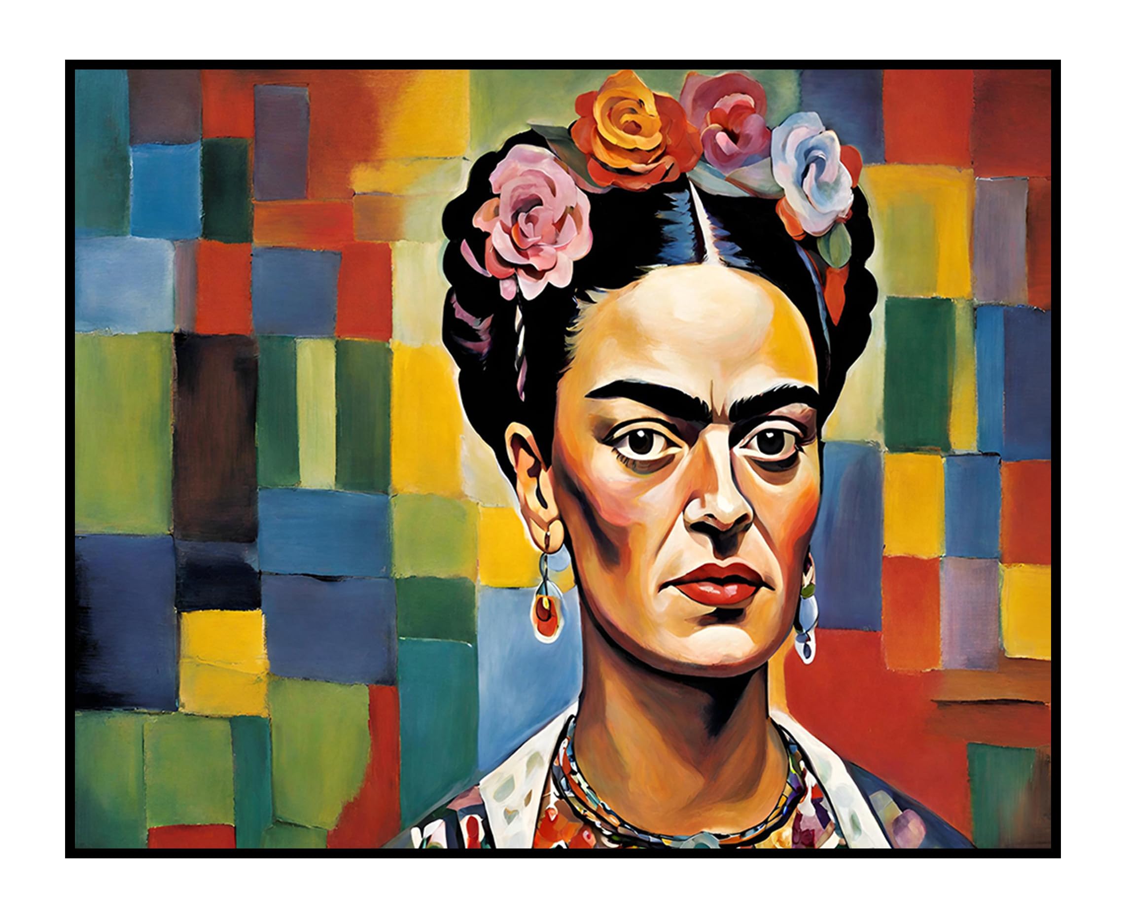 Amazon.com: Posterizer 1 pcs- Frida Kahlo inspied art with mosaic ...