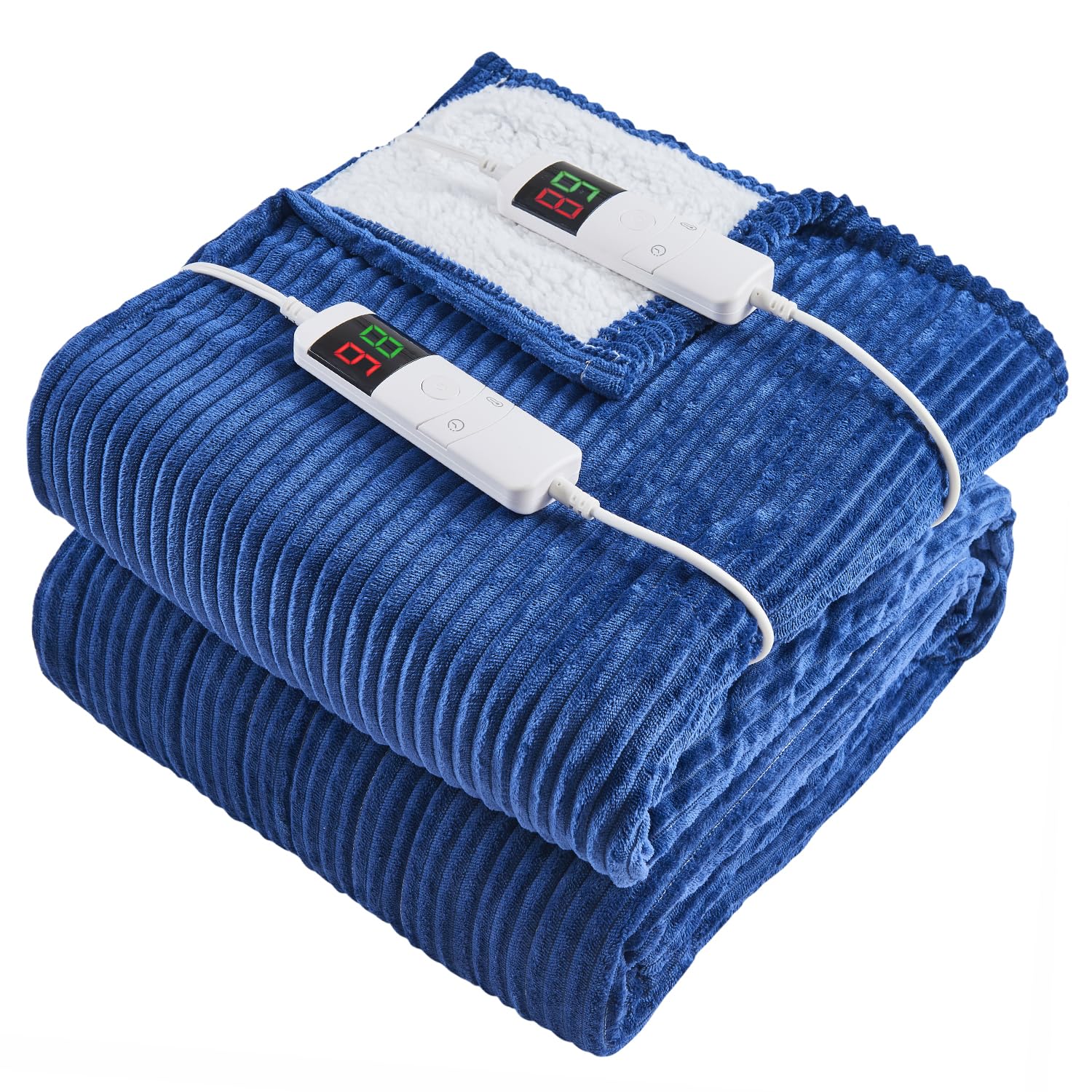 Amazon.com: Bafode Heated Blanket King, 100"x90" Electric Blanket with ...