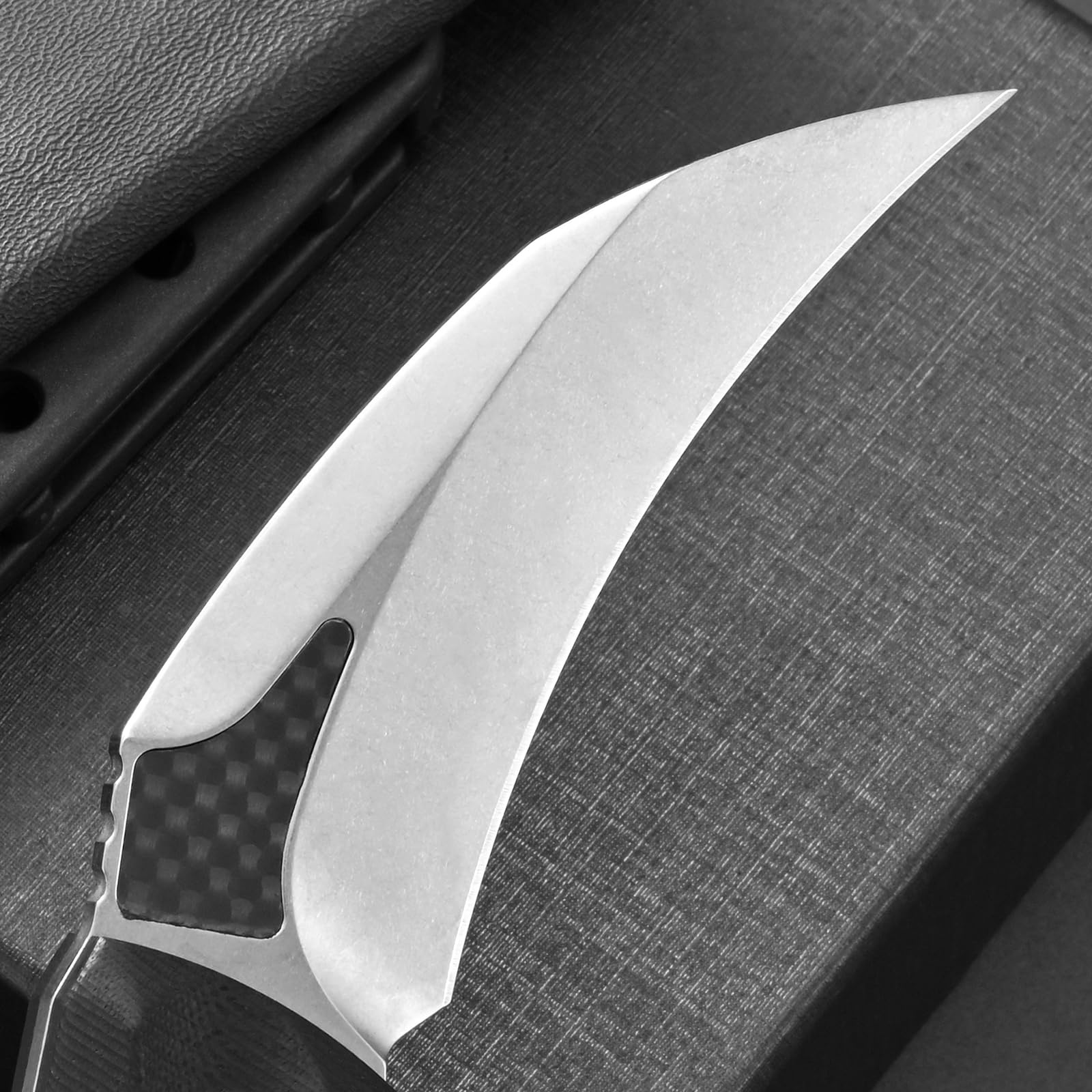 Snapklik.com : Ccanku C1692 Carbon Fiber Fixed Blade Knife,D2 Steel G10 ...