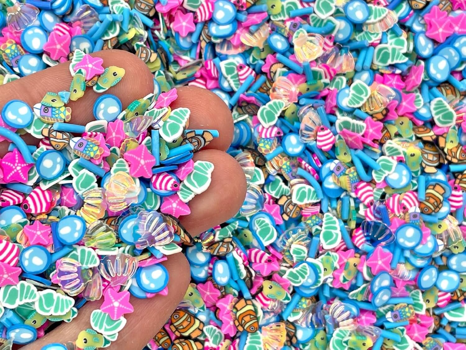 Amazon.com: Polymer Clay, Fish Fimo Slices, Fake Sprinkles, Glitter ...