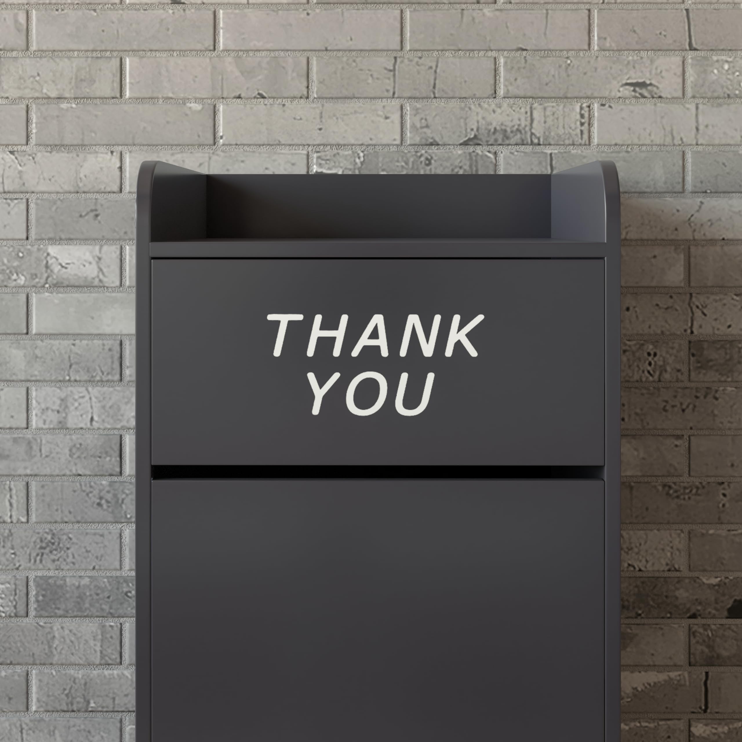 Snapklik.com : Sean Wood Tray Top Receptacle In Black