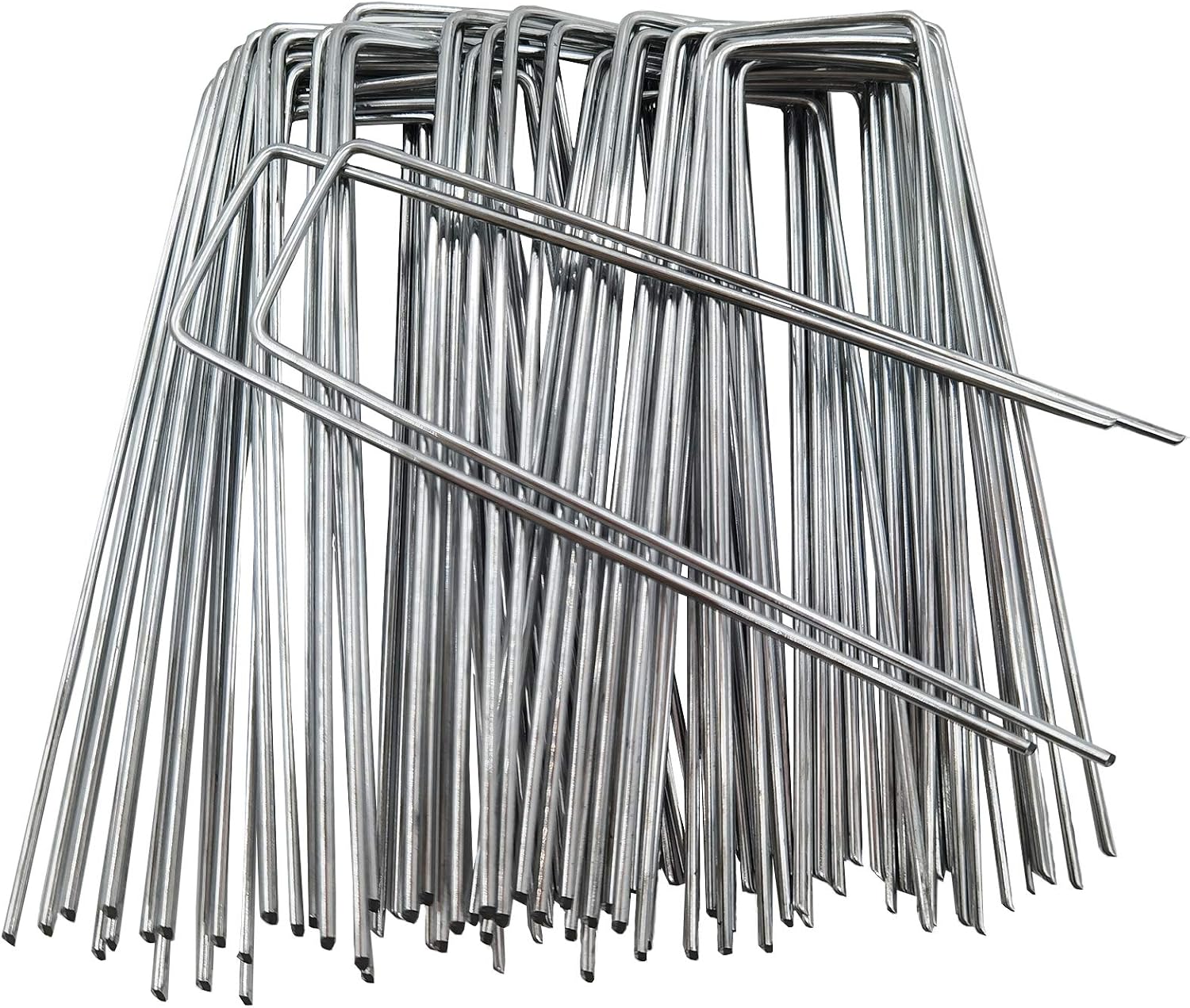 Momoco Garden Pegs 50 Pcs Ground Pins U-shaped Garden Securing Pegs, 6 ...