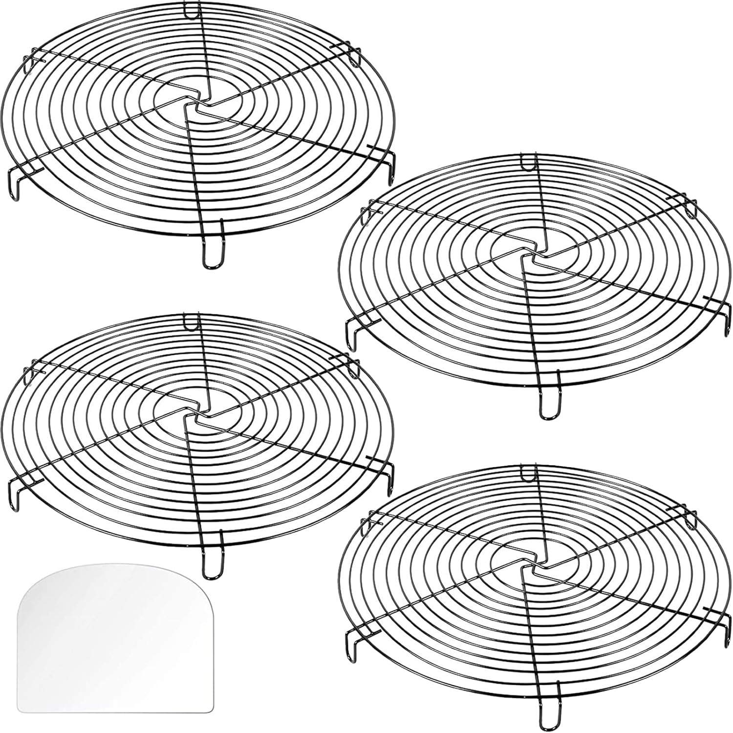 Amazon.com: WUWEOT 4 Pack Cake Cooling Racks, 12 Inch Round Food ...