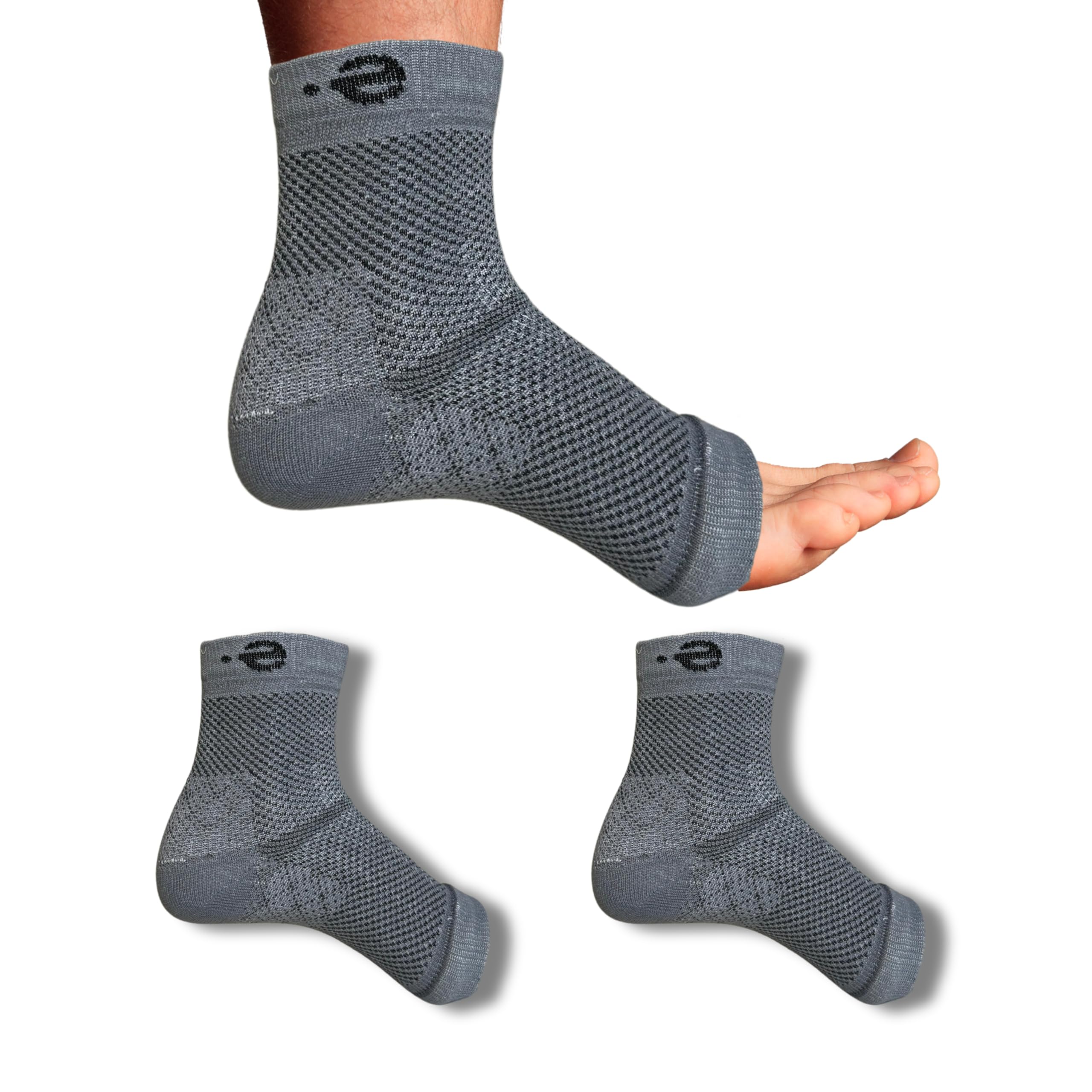 ecosync Open Toe Bamboo Cotton Compression Socks | Unisex | Nano ...