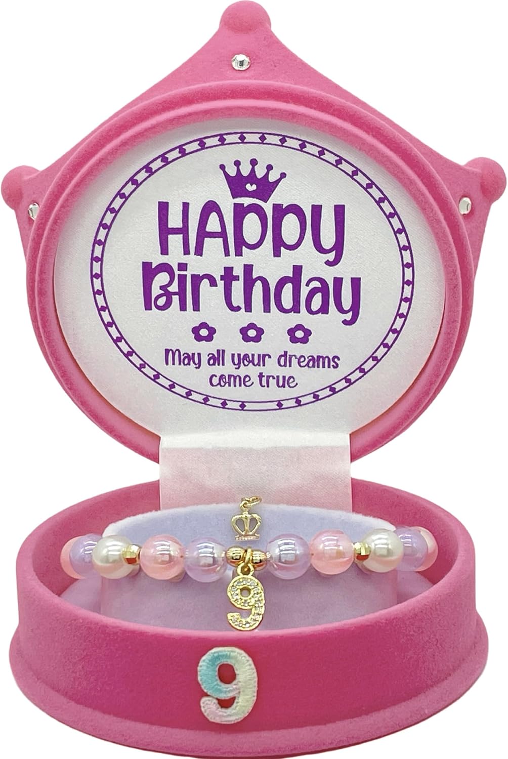 Amazon.com: ZomefinKiu 9th Birthday Girl, 9 Year Old Birthday Bracelet ...