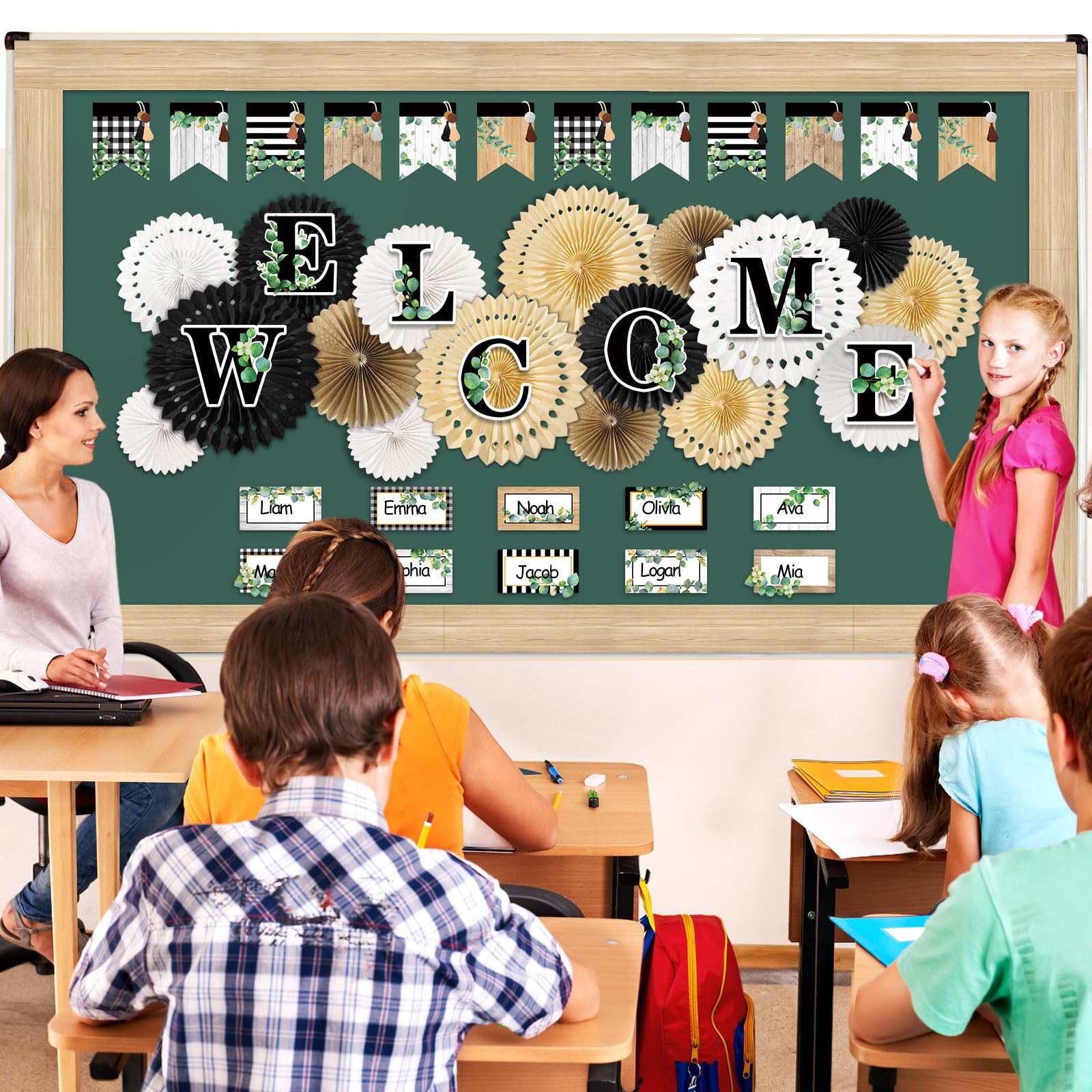 Snapklik.com : Qilery Welcome Bulletin Board Sets Welcome Back ...