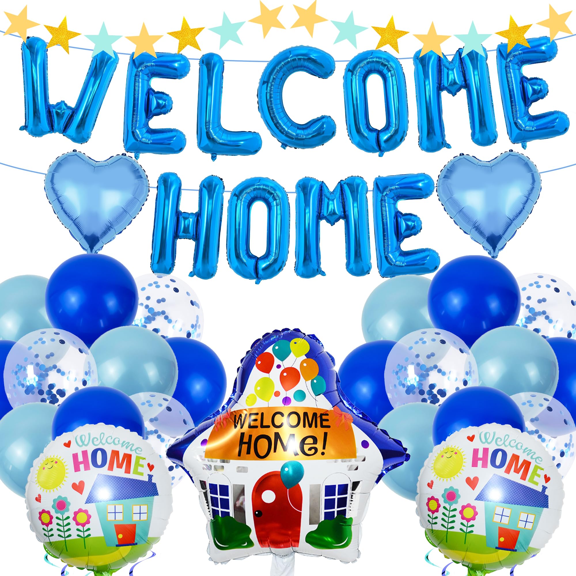 Amazon.com: Welcome Home Decorations 26 Pcs Party Decorations Include ...