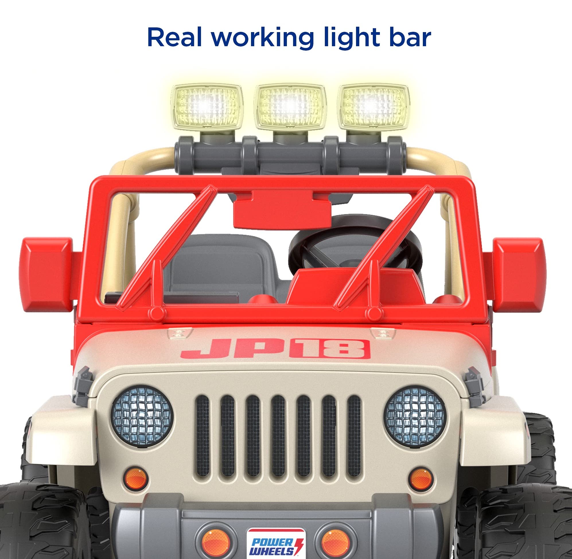 Power Wheels Jurassic World, Jeep Wrangler Power Wheels BBQ Fun Jeep ...