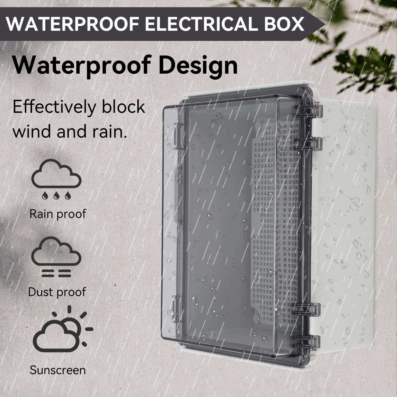 Outdoor Junction Box Waterproof Youmile ABS Plastic Junction Box 100 X ...