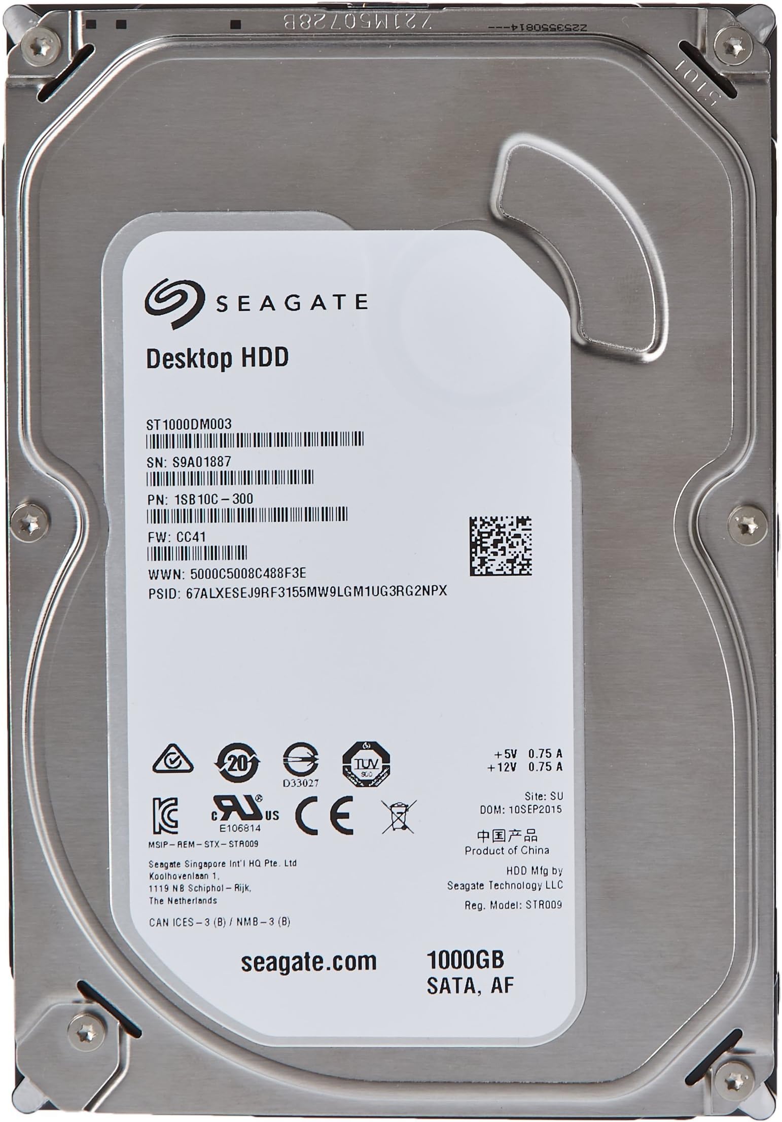 Amazon.com: Seagate 1TB Desktop HDD Hard Drive - Internal (ST1000DM003 ...