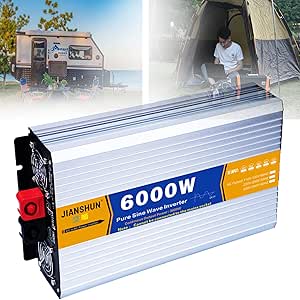 Amazon.co.jp: Pure Sine Wave Power Inverter 4000W 5000W 6000W 7000W 8000W Transformer DC 12V 24V ...