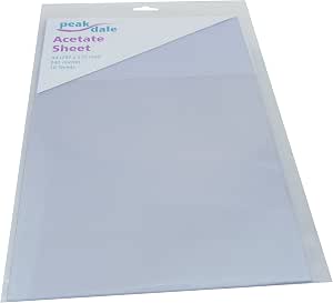 A4 Acetate Sheet - Clear - 10 Sheets - 297 x 210mm - 240 micron ...