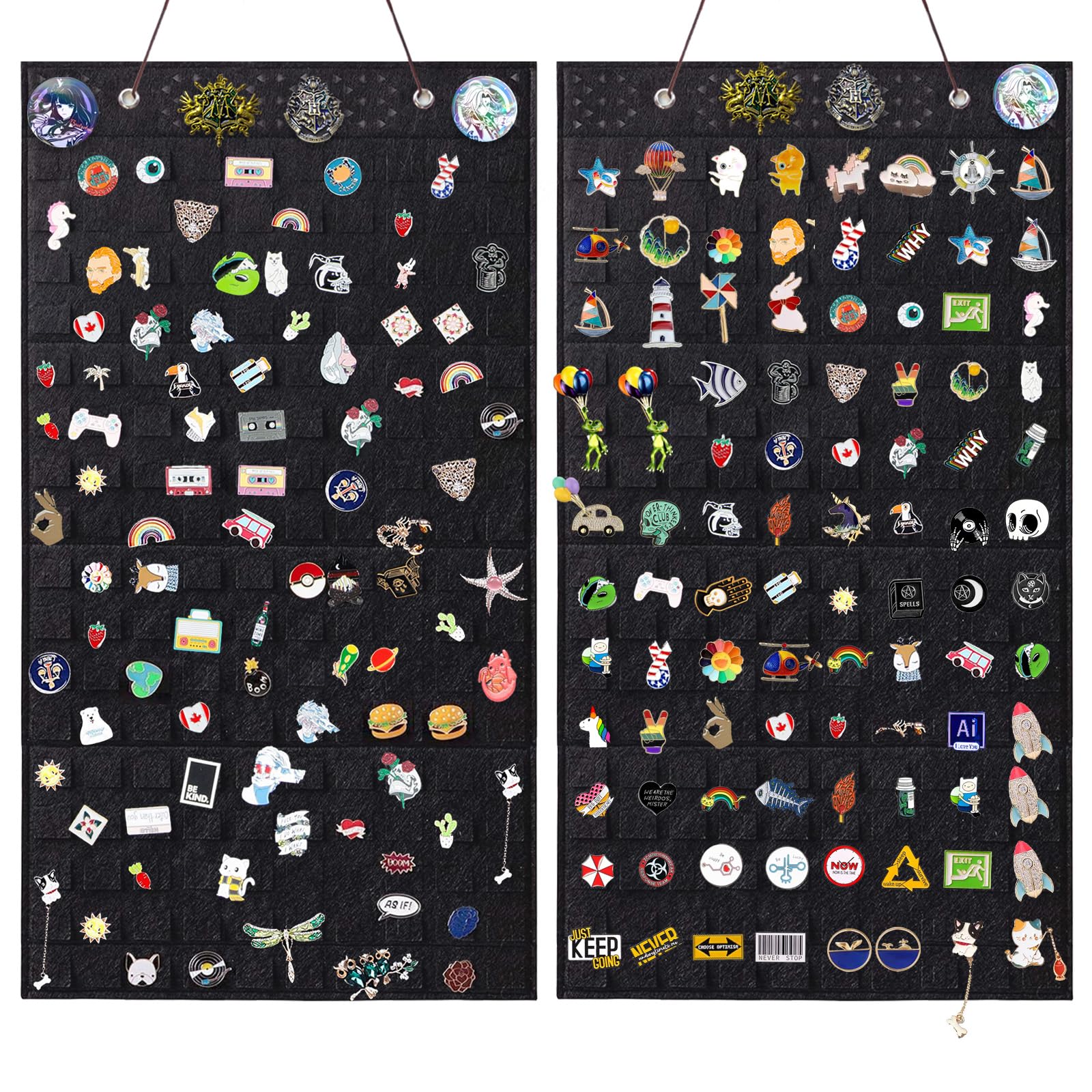Amazon.com: Mi Ya Mi Lai 2 PCS L-170 Slots Enamel Pin Display Board,Pin Collection Display Case ...