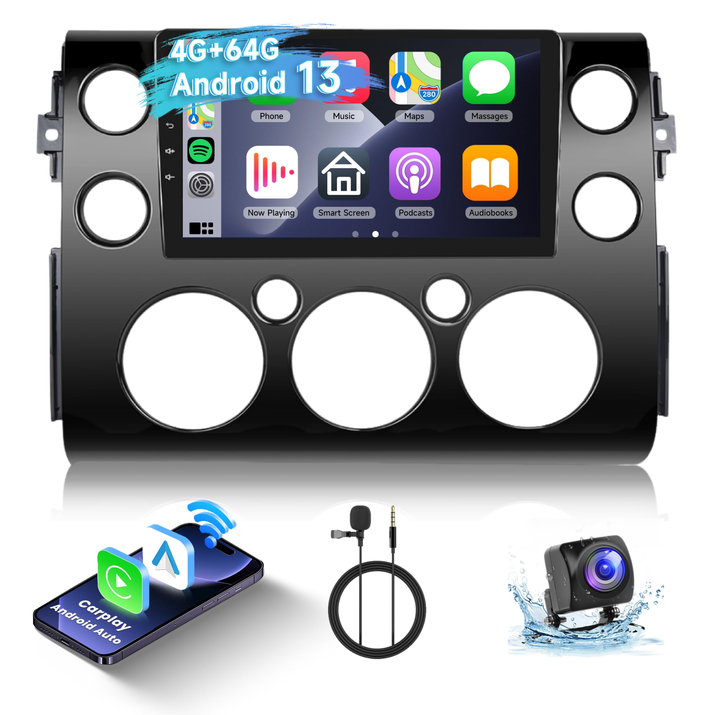 Snapklik.com : 4G+64G 8 Core Car Stereo For Toyota FJ Cruiser 2006-2023 ...