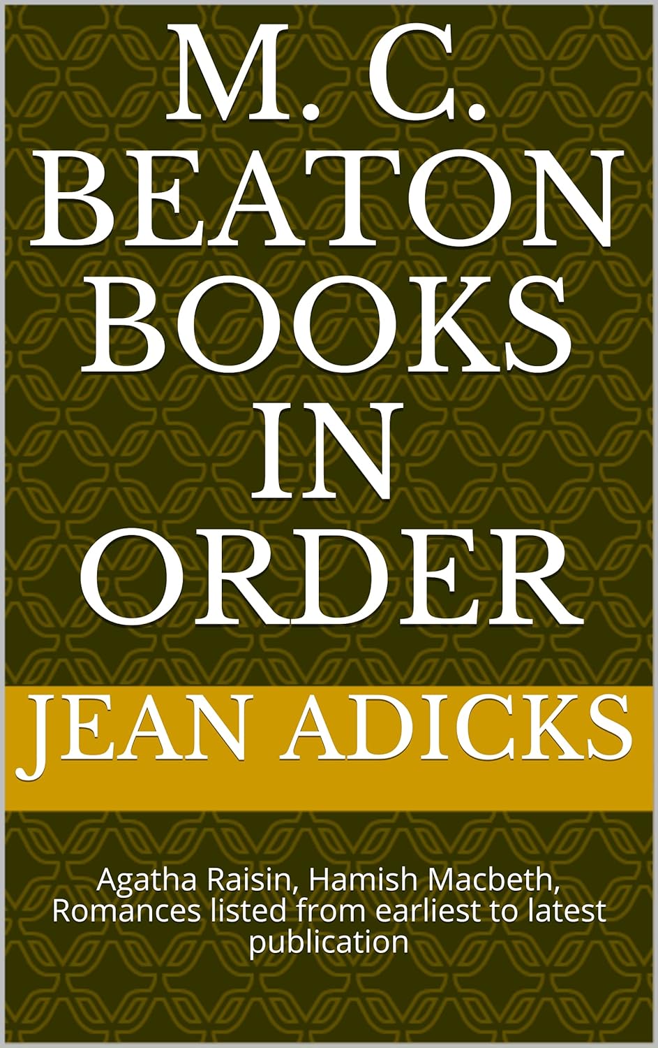 Amazon.com: M. C. Beaton Books in Order: Agatha Raisin, Hamish Macbeth ...