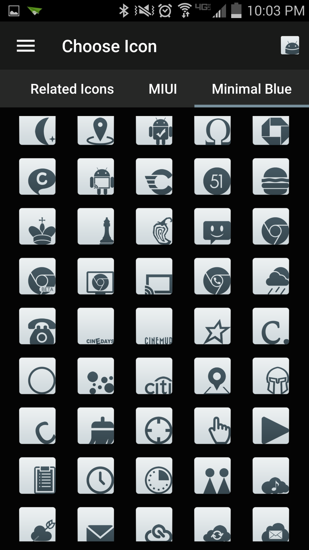 Icon Pack Minimal Blue - App on Amazon Appstore