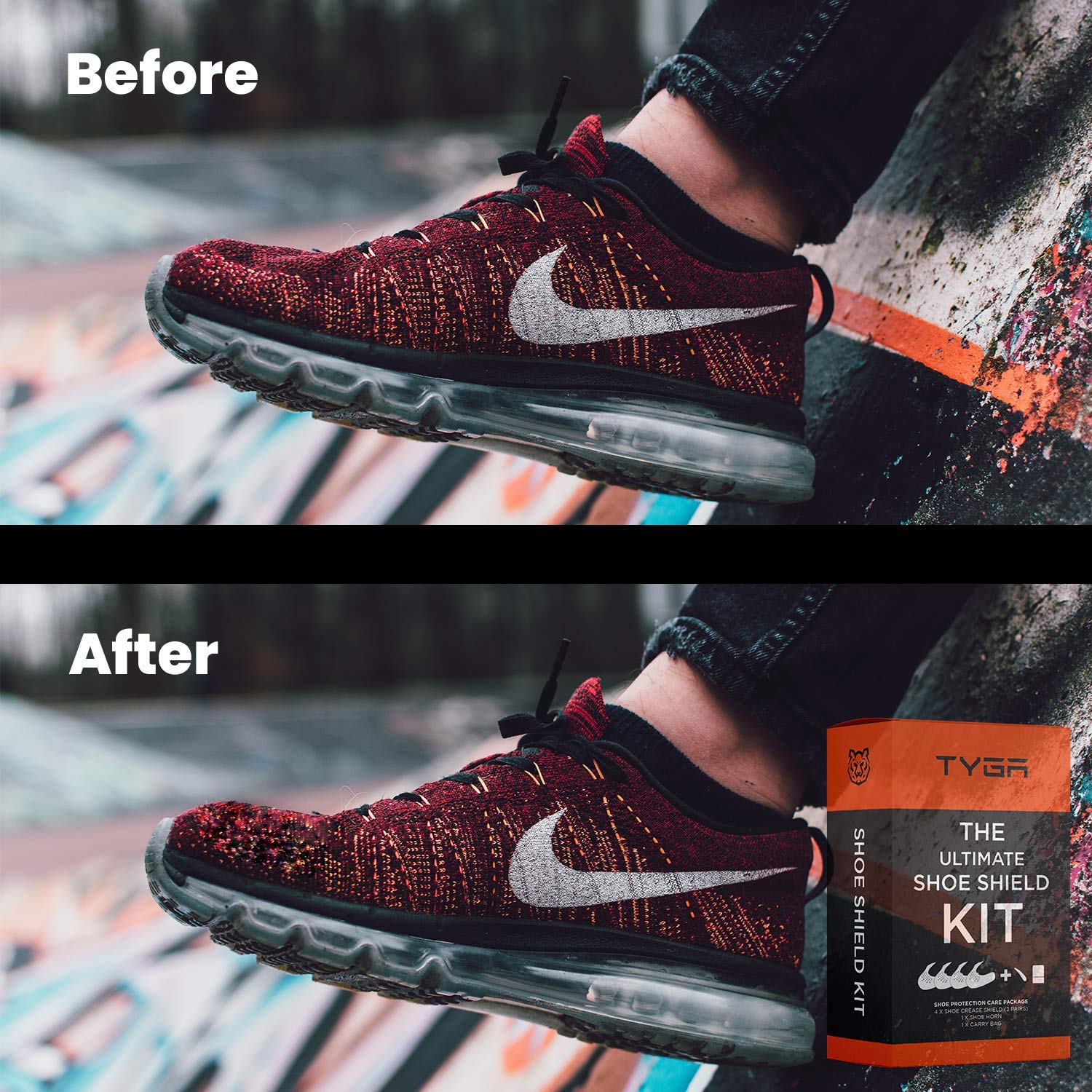 | Ultimate Shoe Shield Kit - Shoe Crease Protectors - Trainer/Sneaker ...