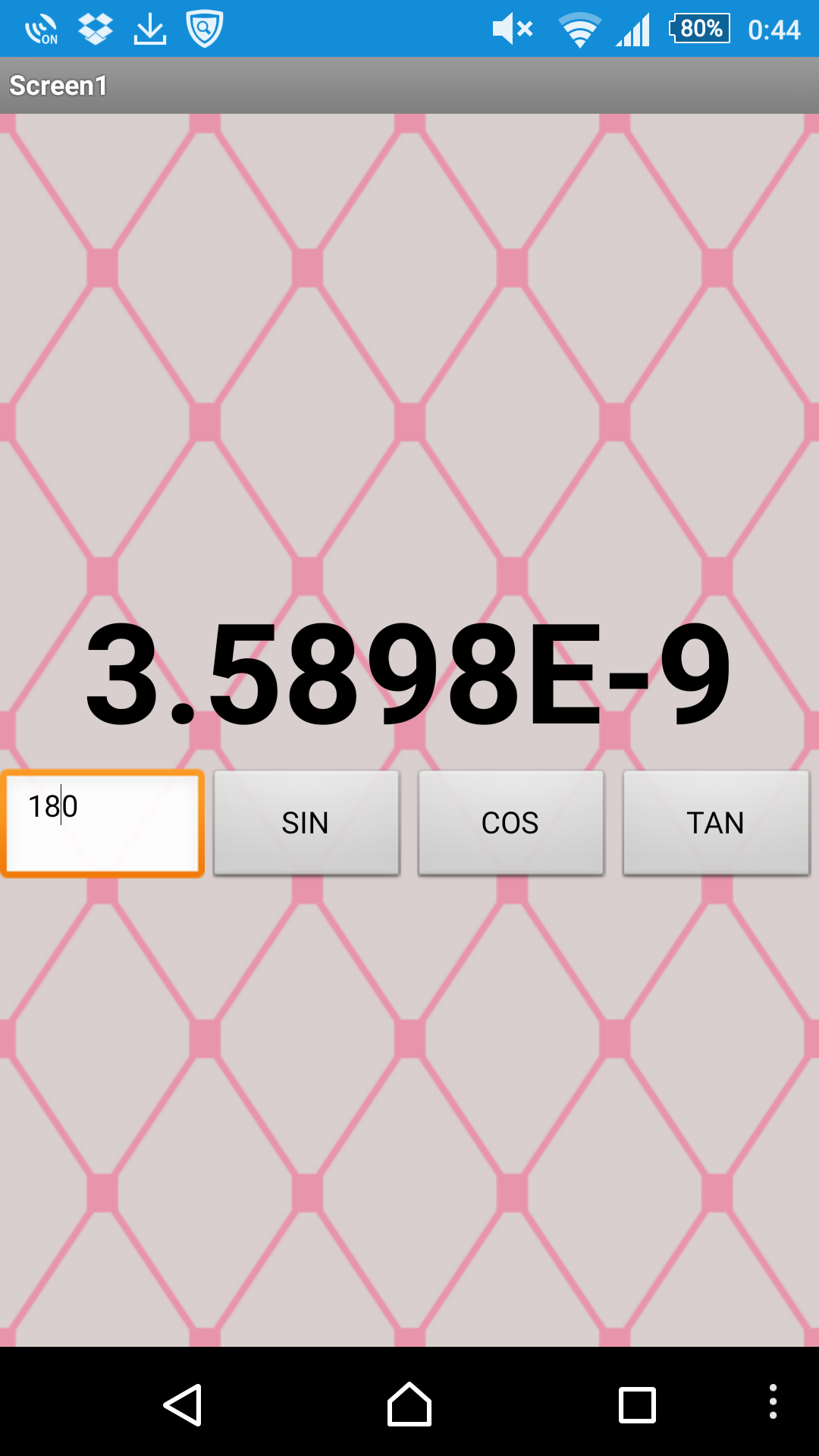 Aplicación Trigonometric en Amazon Appstore