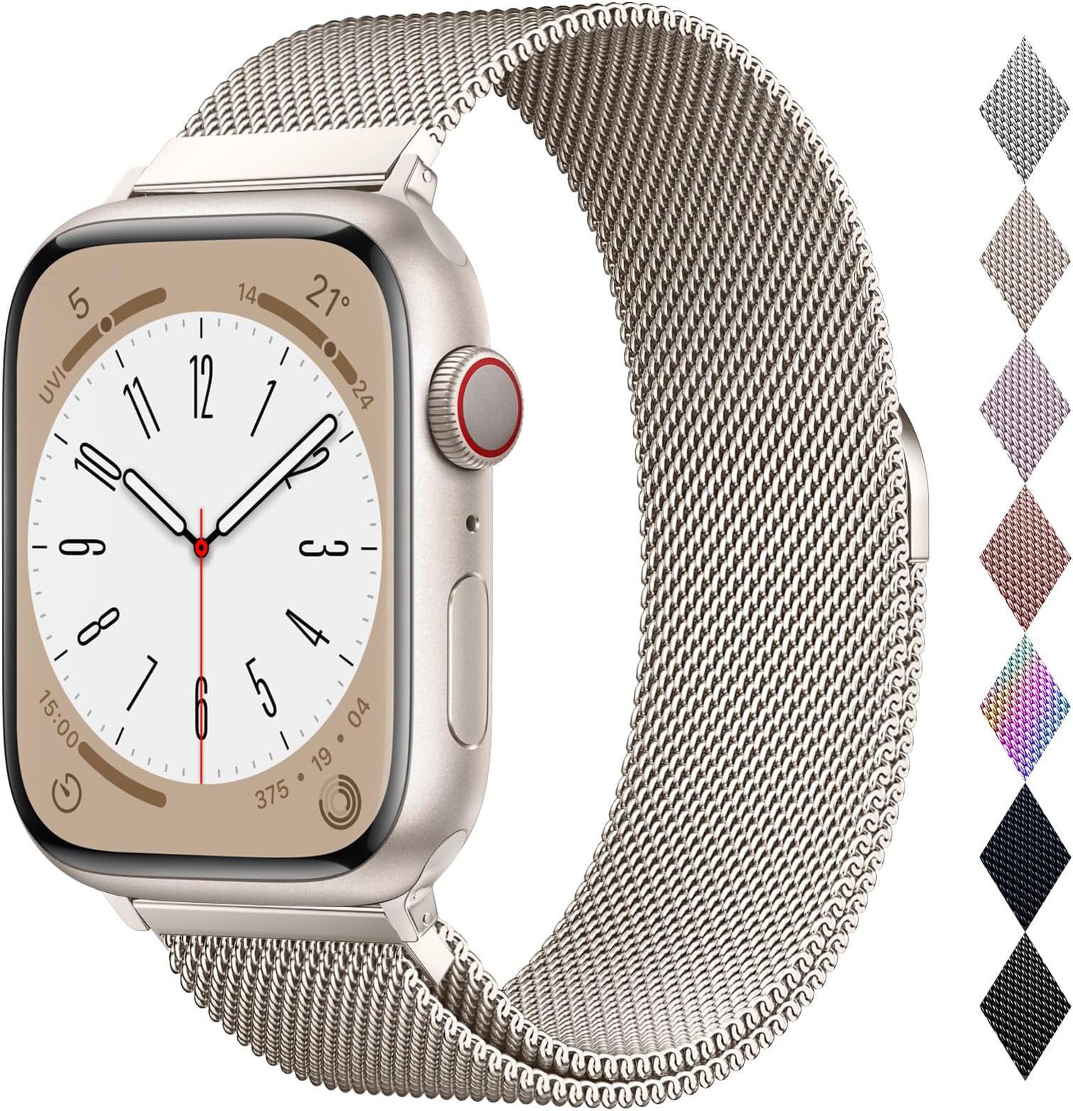 Amazon.com: Original Milanese Loop Band Compatible with Apple Watch ...
