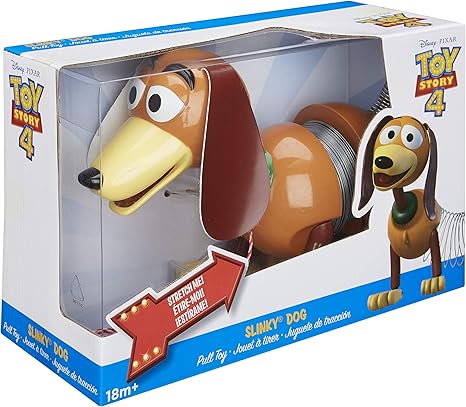 Amazon.com: Slinky Disney Pixar Toy Story 4 Dog Kids Pull Spring Toy ...