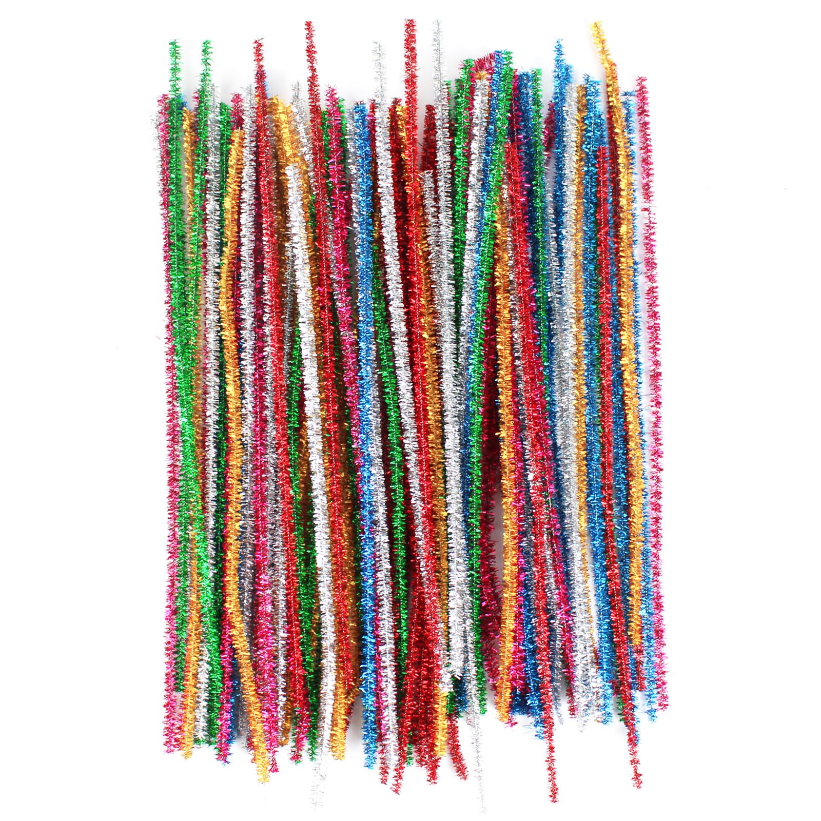 Asian Hobby Crafts Glitter Pipe Cleaner 12”: Multicolor: 100pcs : for ...