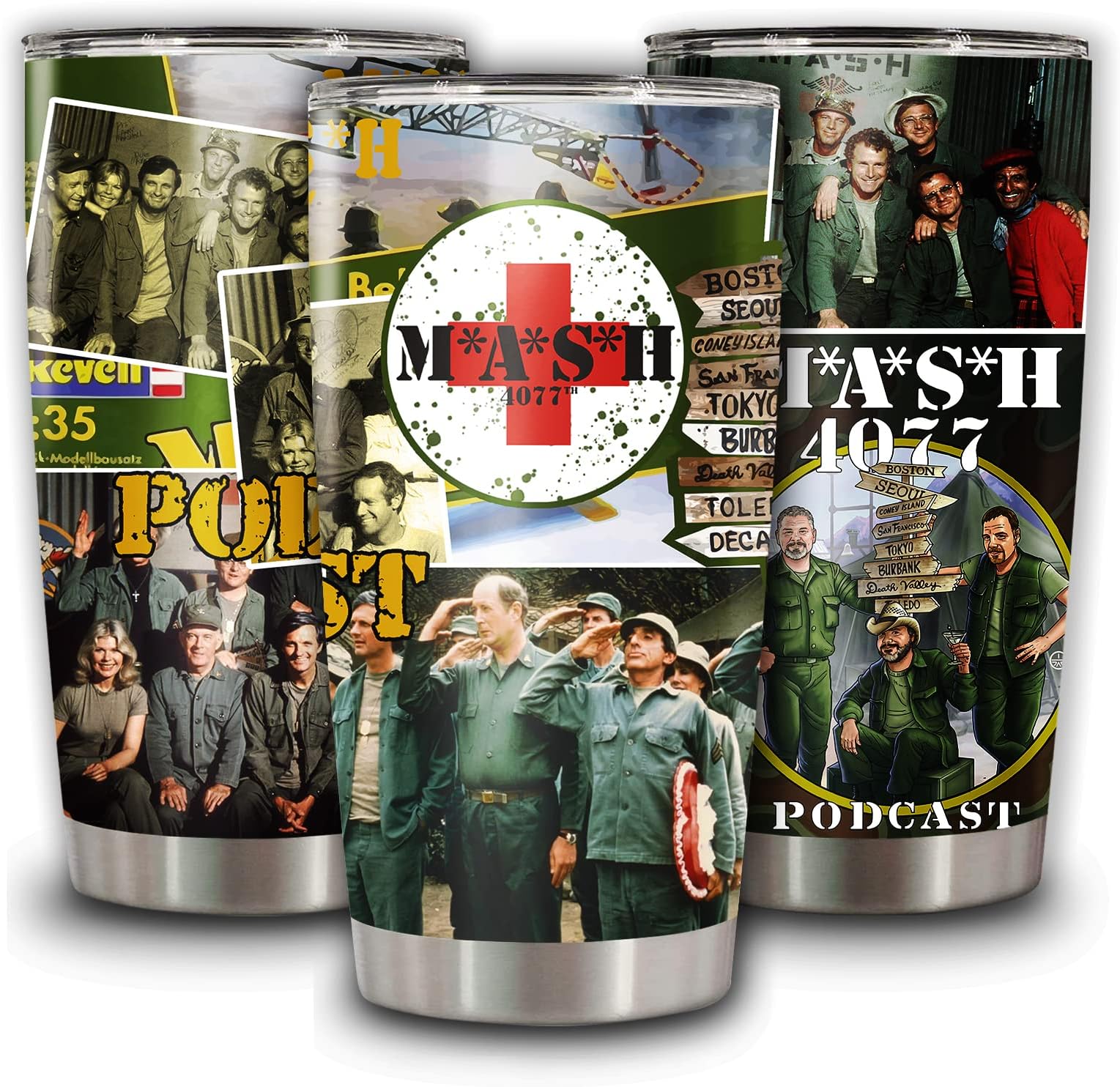Amazon.com: Captain Pierce MASH 4077th Original Swamp Gin - Full-Wrap ...