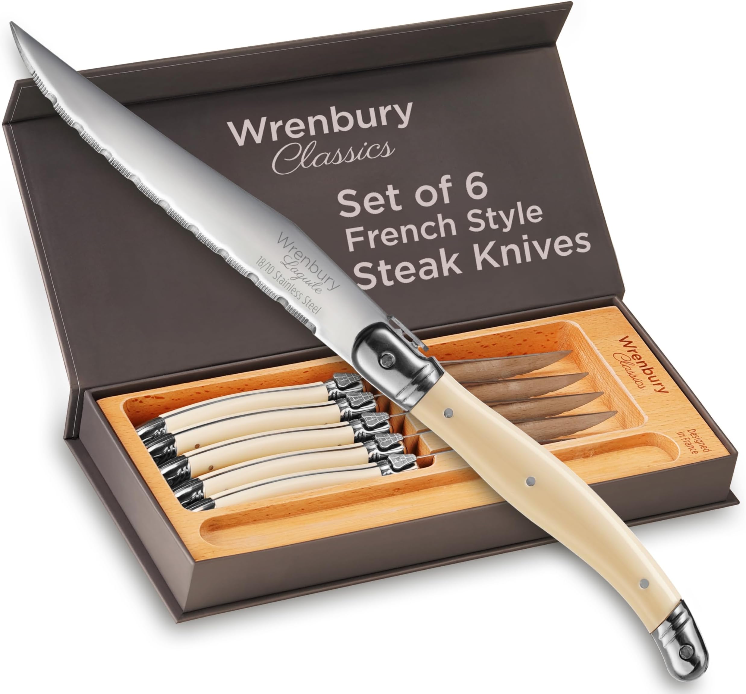 Amazon.com: Jean Dubost Laguiole Knives with Acrylic Tortoise Handles ...