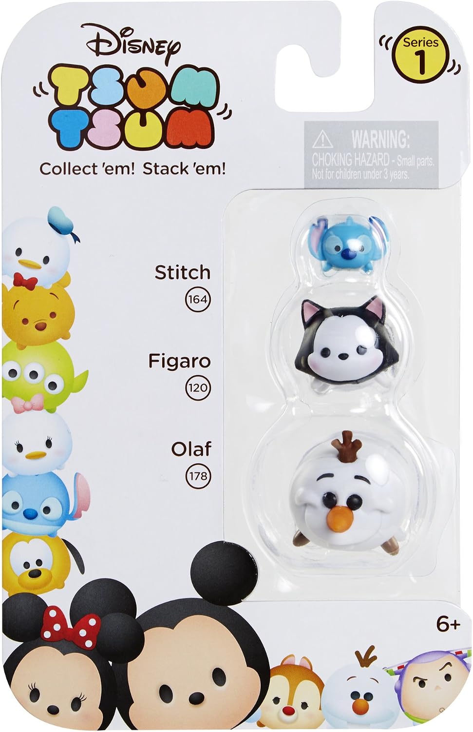 Amazon.com: Tsum Tsum 3-Pack Figures: Olaf/Figaro/Stitch : Toys & Games
