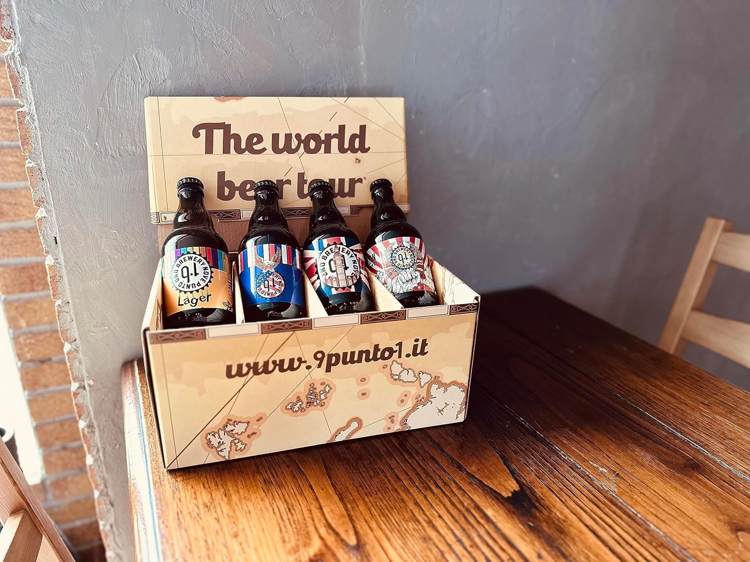 BOX DEGUSTAZIONE GIRO DEL MONDO IN 8 BIRRE - 8 bottiglie di birra ...