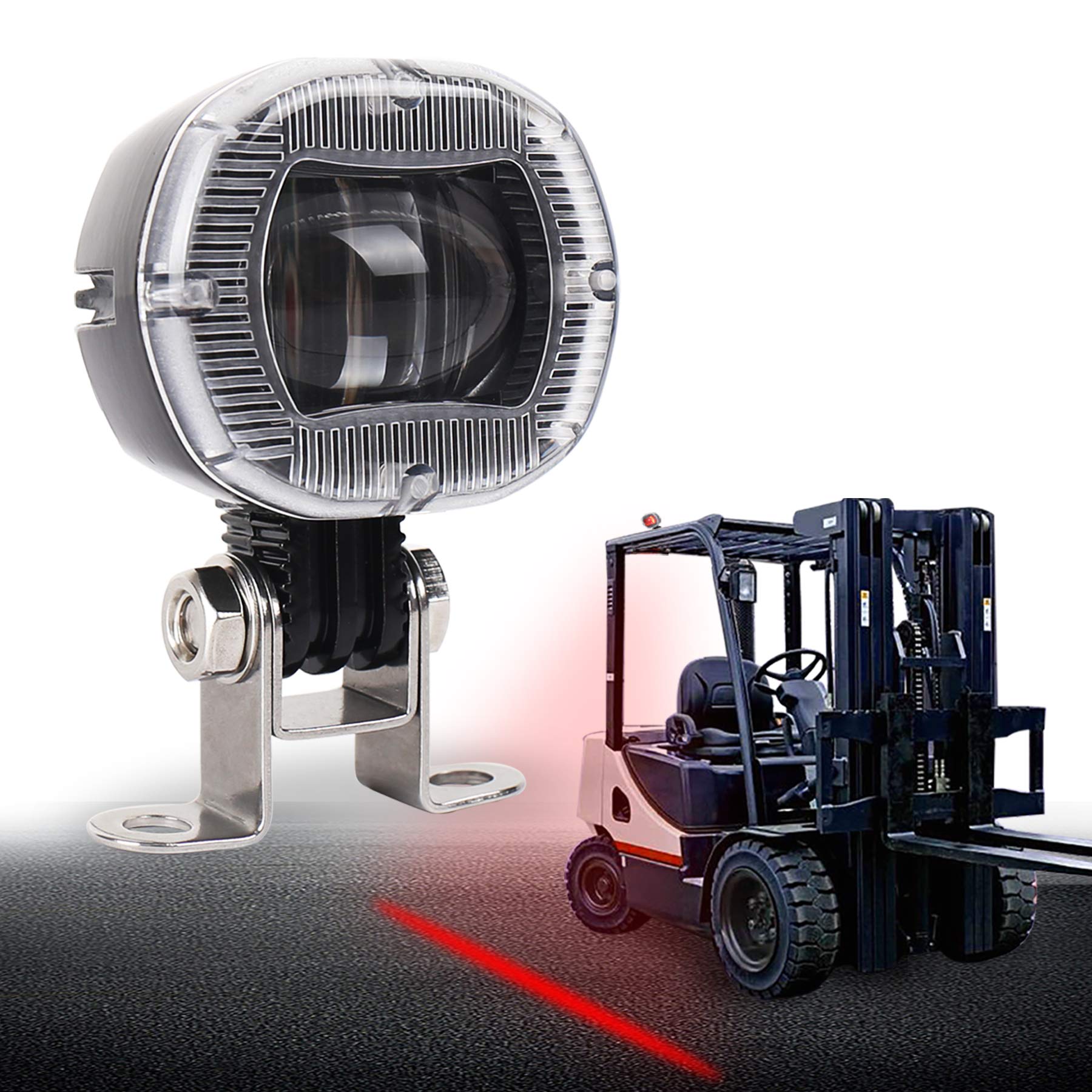 Buy Forklift Light, Warehouse Red Zone Pedestrian Safety Warning Light ...