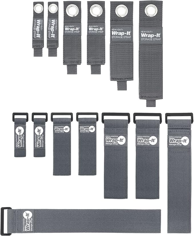 Amazon.com: Heavy-Duty and Super-Stretch Wrap-It Storage Straps ...