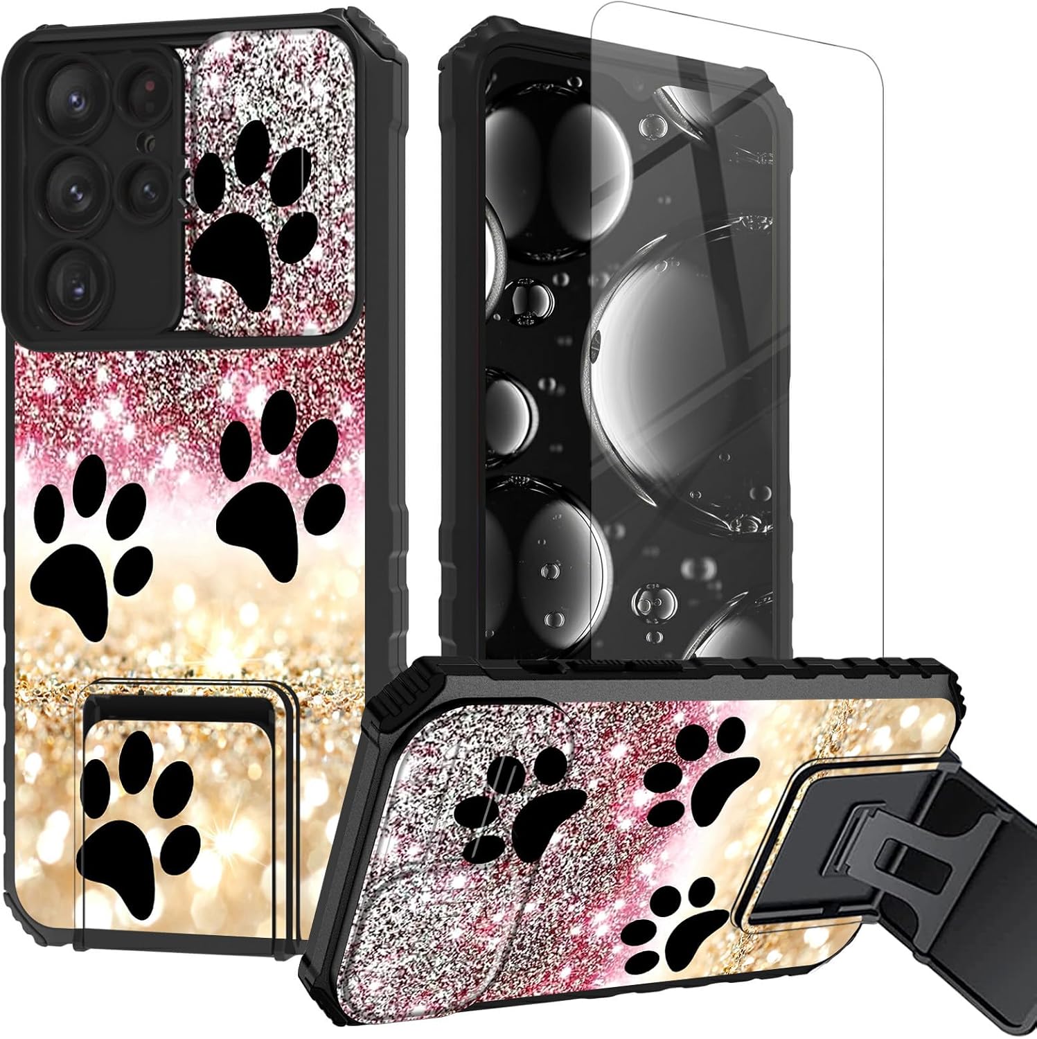 Amazon.com: BREIDMKFM for Samsung Galaxy S25 Ultra Case with Screen Protector & Kickstand ...