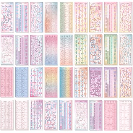 Amazon.com: OIIKI Kpop Photocard Korean Deco Stickers 20 Sheets, Cute ...