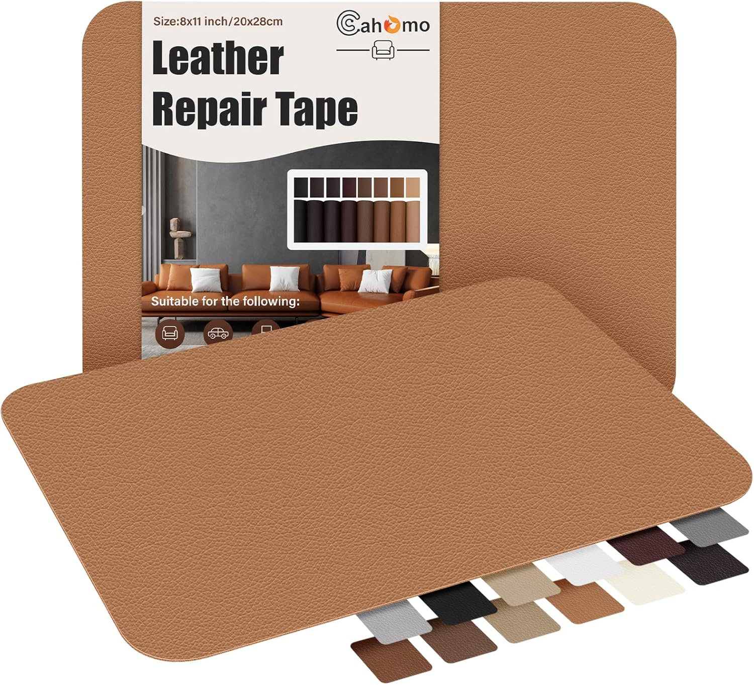 Amazon.com: Cahomo Self-Adhesive Leather Repair Patches,8x11 inch ...