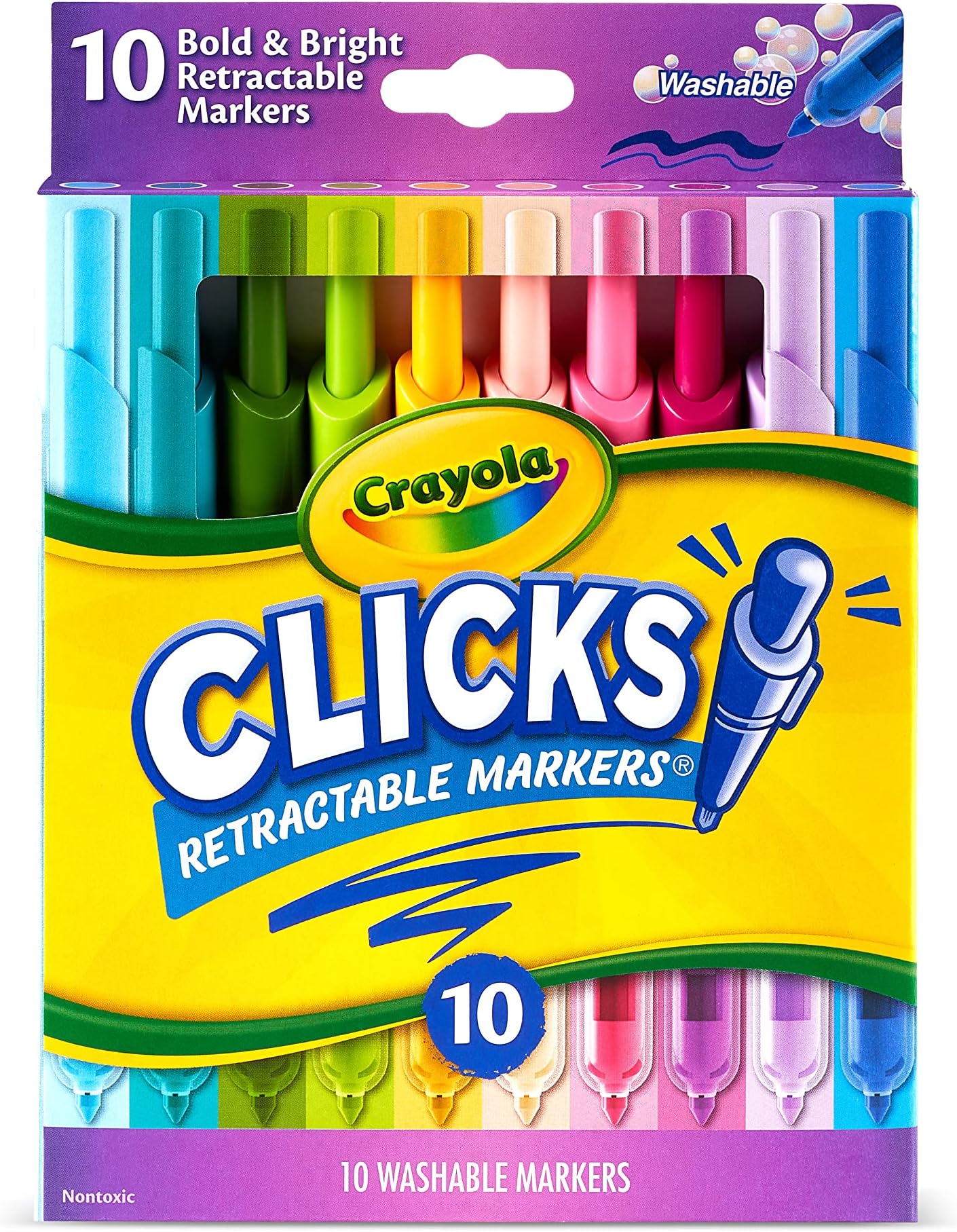 Amazon.com: Crayola Silly Scents Scented Markers, Washable Markers, 12 ...