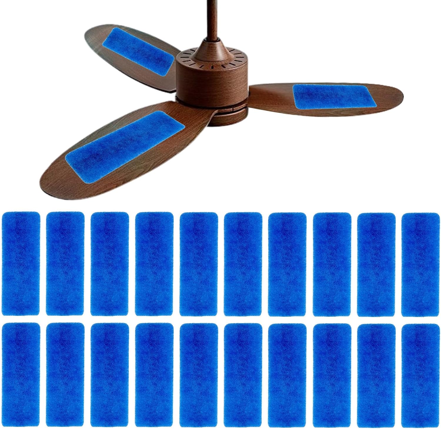 Amazon.com: Hlimior 20 PCS Ceiling Fan Filter - MERV 6 Upgraded ...