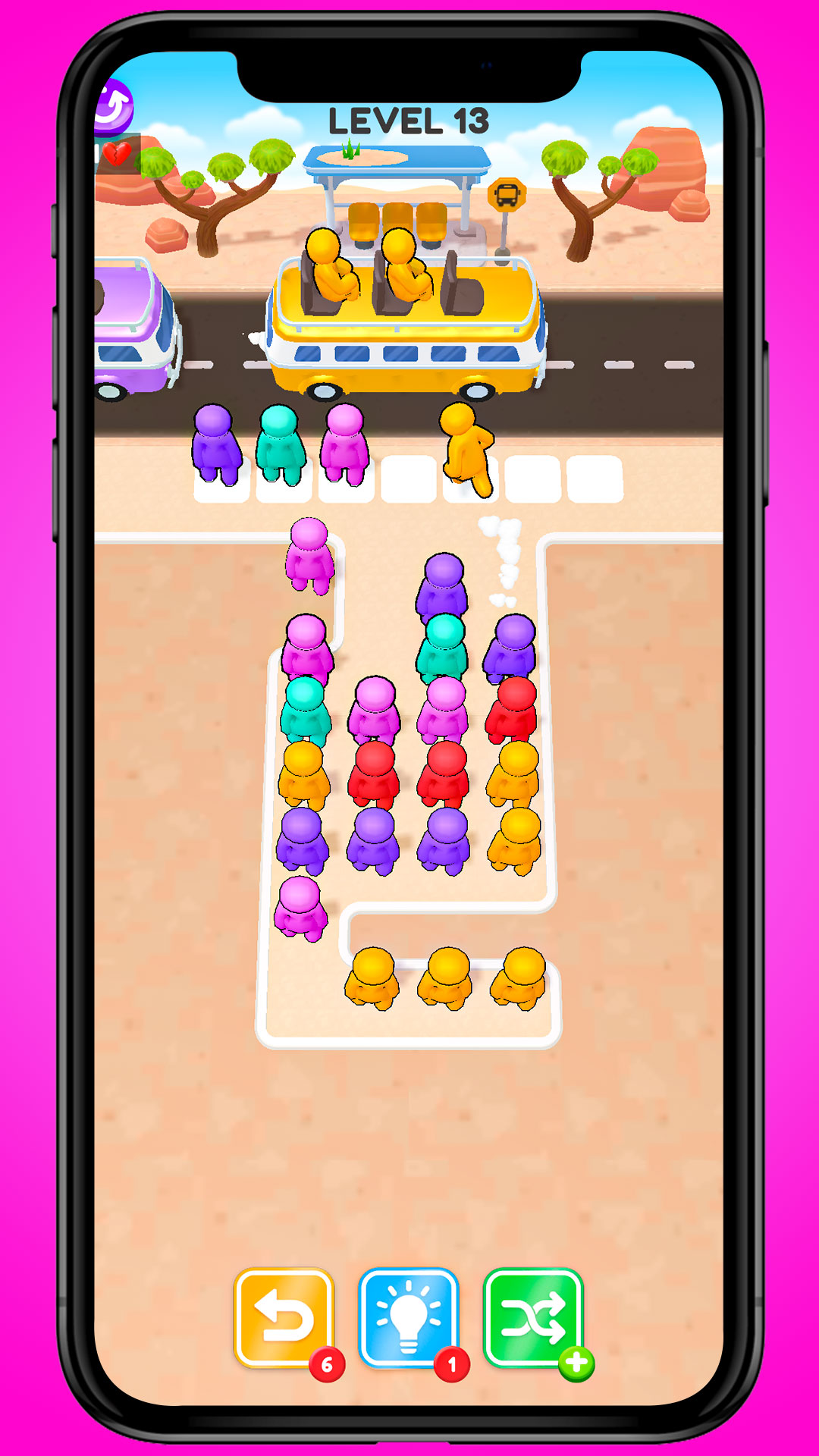 Bus Jam Match Puzzle Sort Master: Color Match Passengers Sorting Brain Puzzle - App on Amazon ...