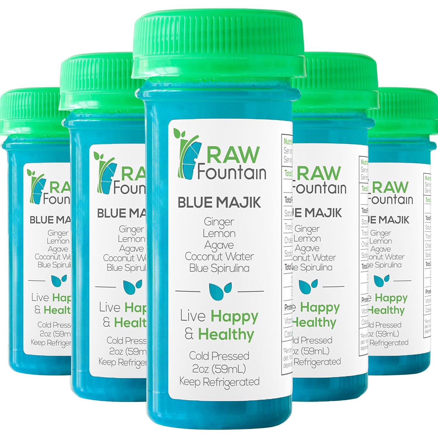 Amazon.com : 20 Immunity Shots w/Blue Spirulina, Agave, Lemon, Ginger ...