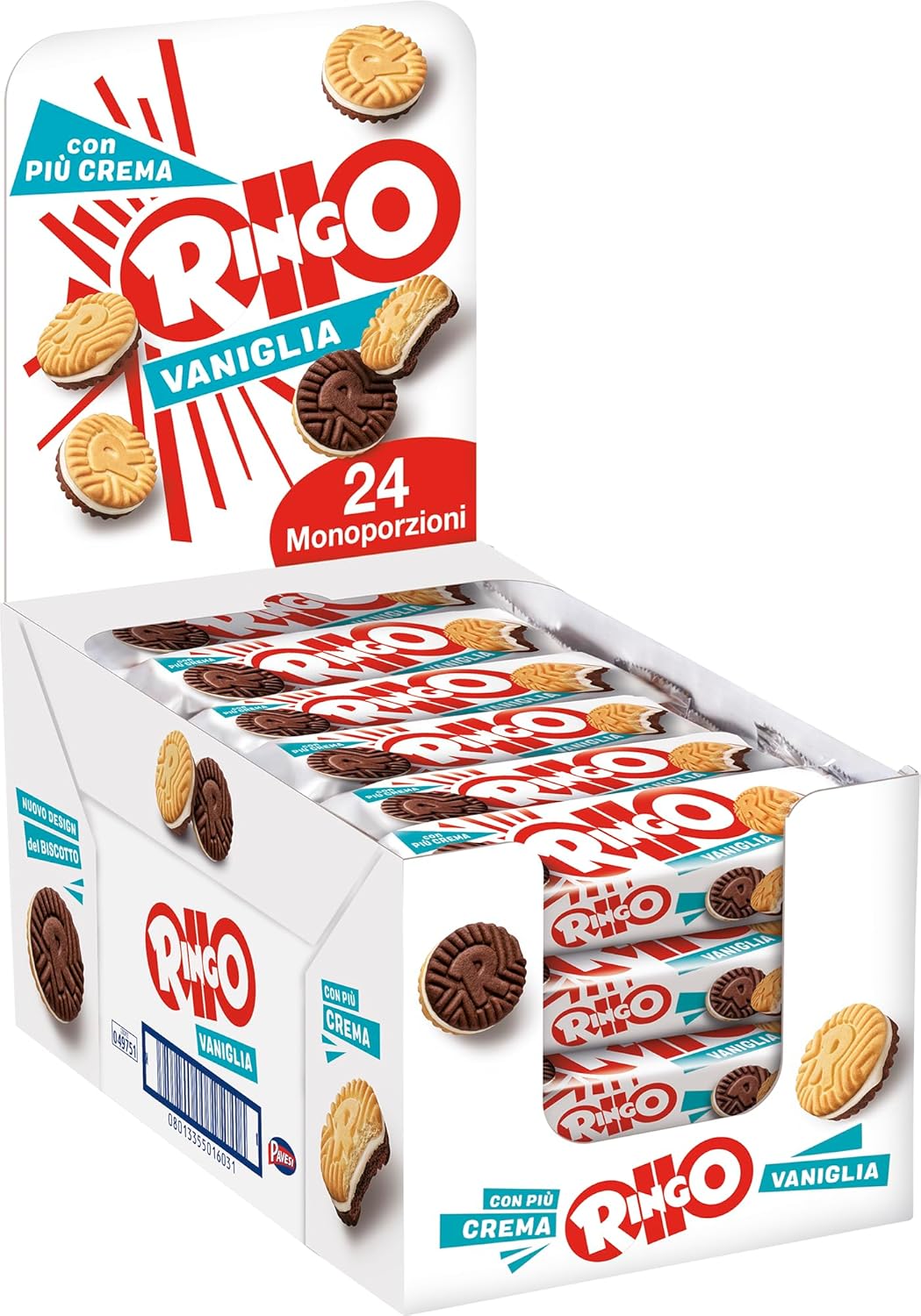 Pavesi - Ringo biscotti farcito con crema alla vaniglia 55gr ...