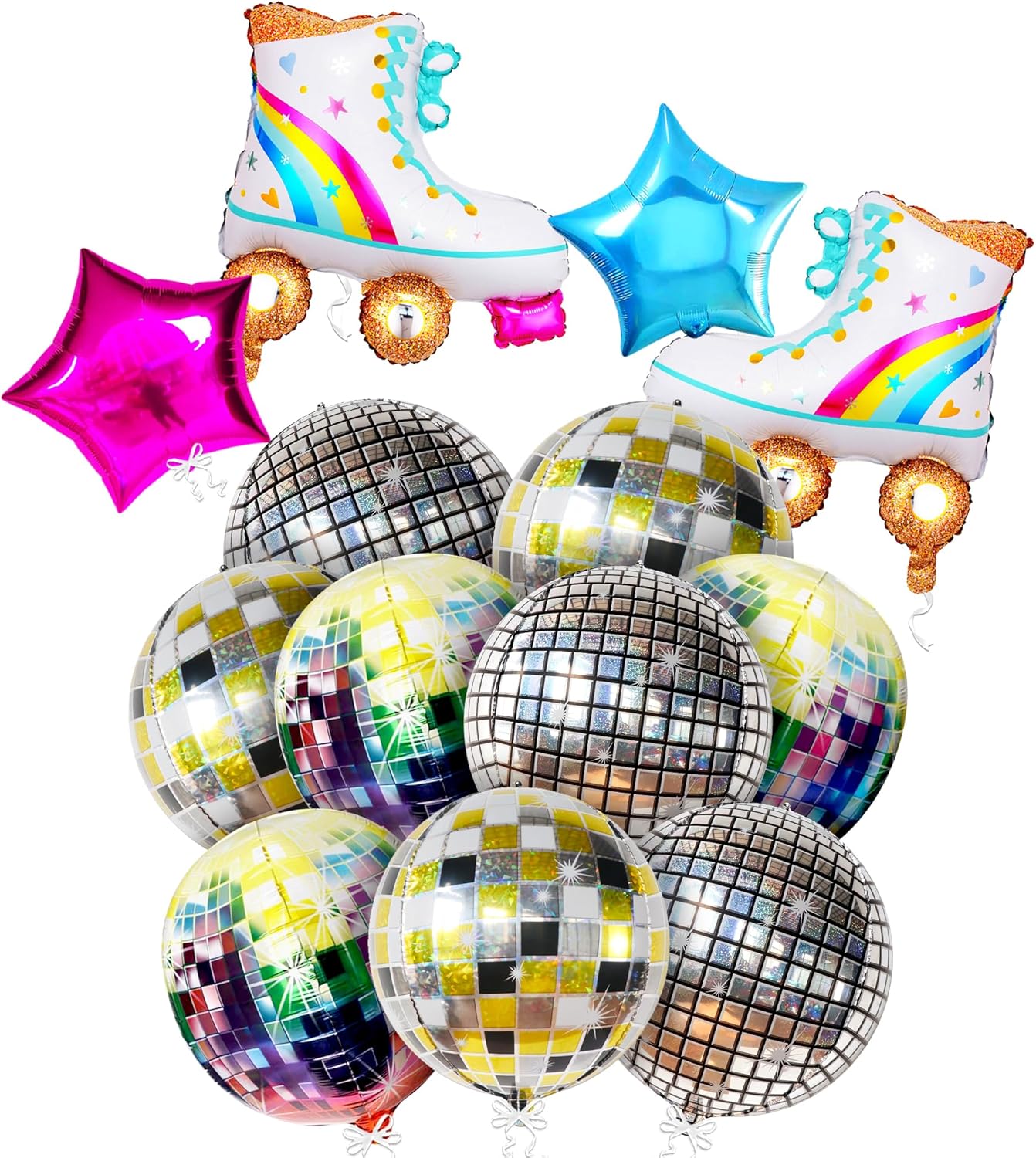 Amazon.com: KatchOn, Roller Skate Balloon Set - Pack of 13 | Disco Ball ...
