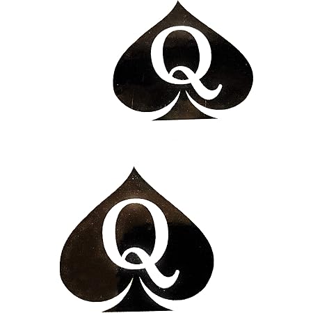 Amazon.com: Queen of Spades Lower Back Temporary Tattoo : Everything Else