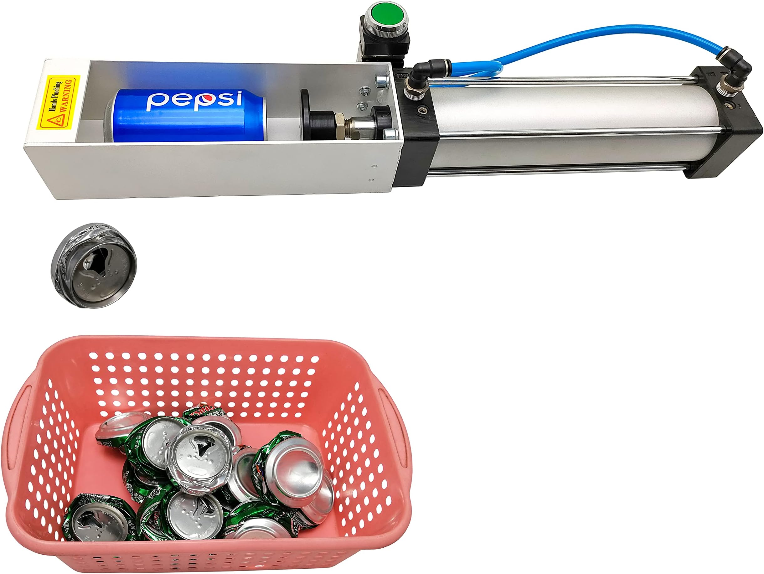 Amazon.com: NKAIKE Aluminum Can Crusher, Heavy Duty Pneumatic Cylinder ...