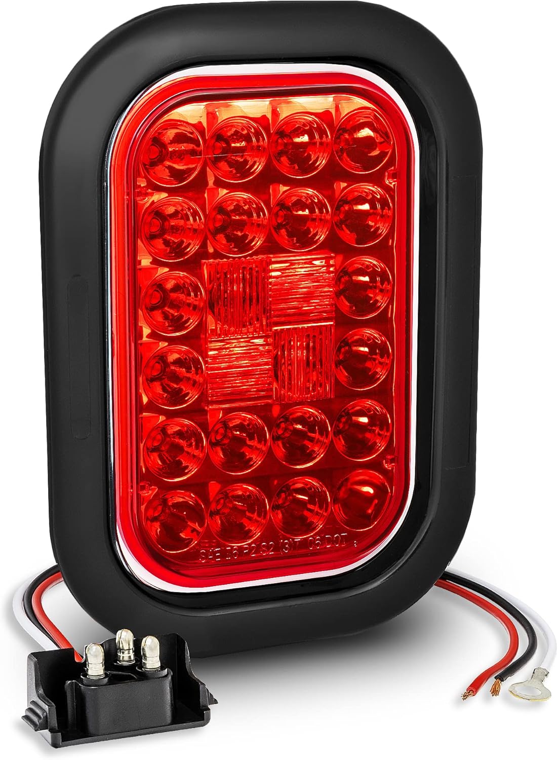 Amazon.com: TRUE MODS Red 5x3 3x5 Inch Rectangle LED Trailer Tail Light ...
