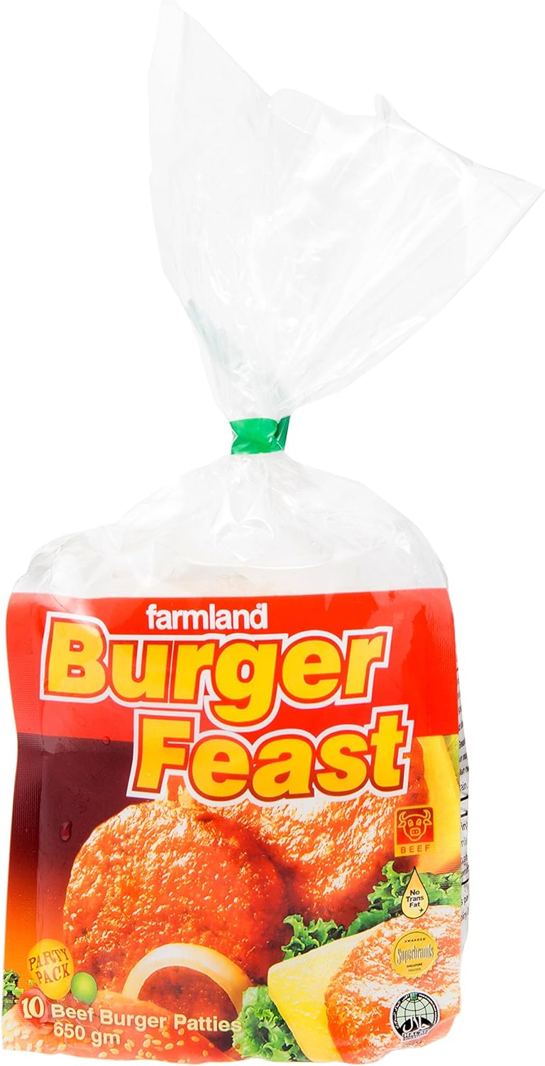 Farmland Burger Feast Beef 1s, 65g - Frozen : Amazon.sg: Grocery